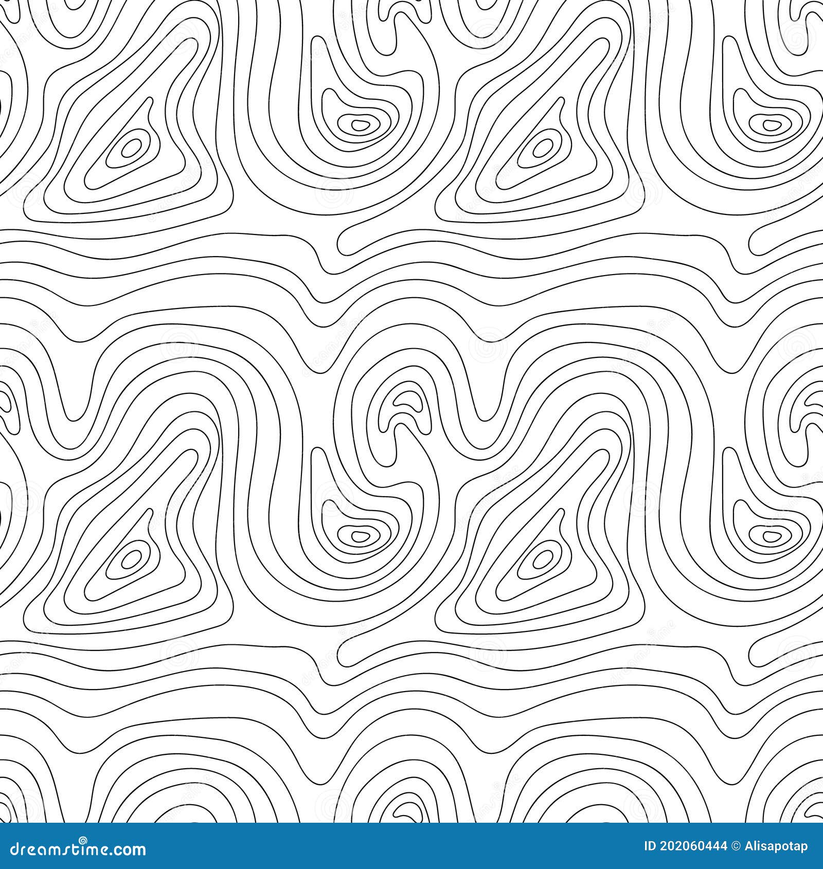 Modelo Seamless Abstracto Con Las Líneas Curvas Ilustración del Vector ...