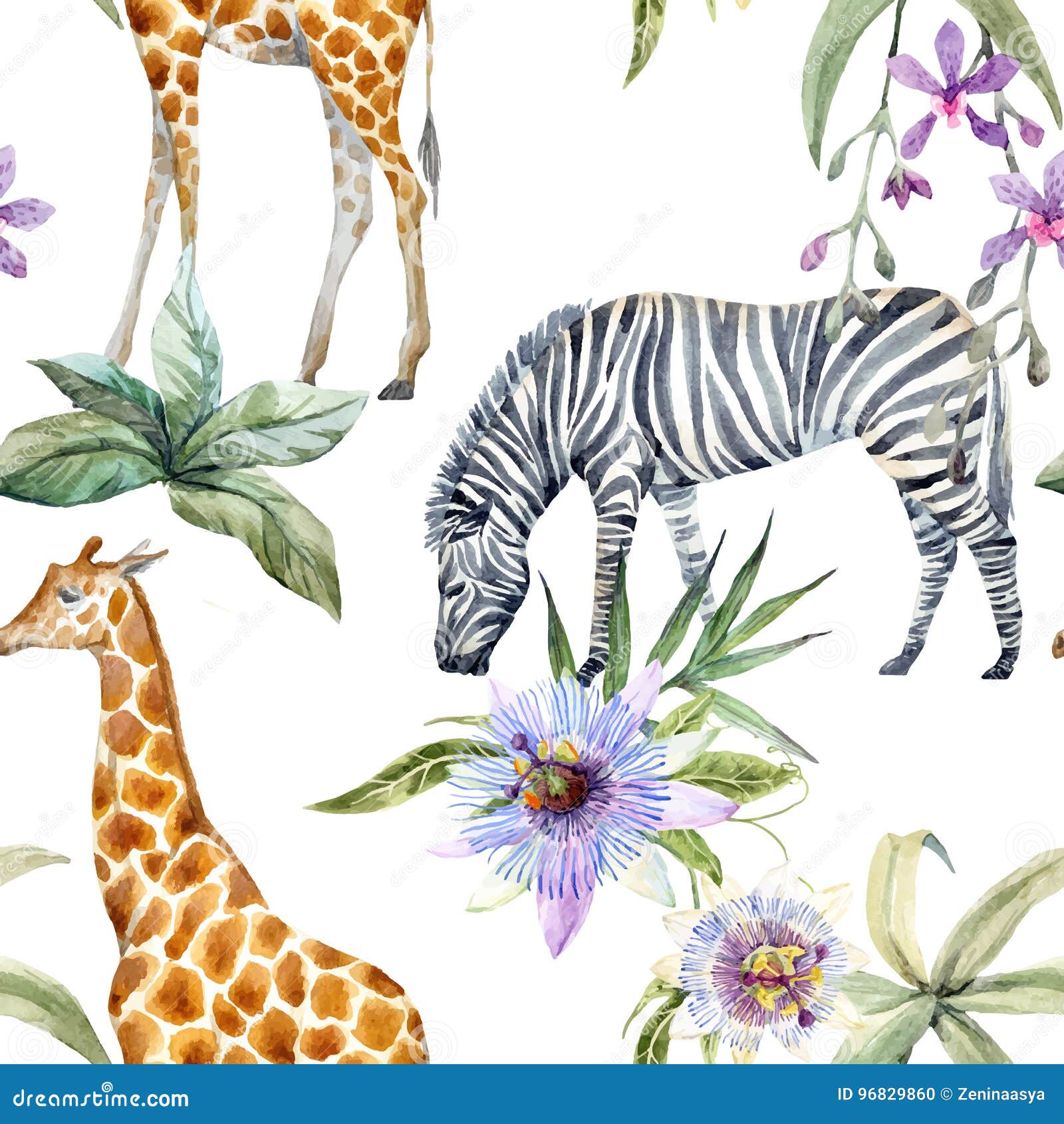 Modelo Tropical Del Vector De La Fauna Ilustración del Vector ...