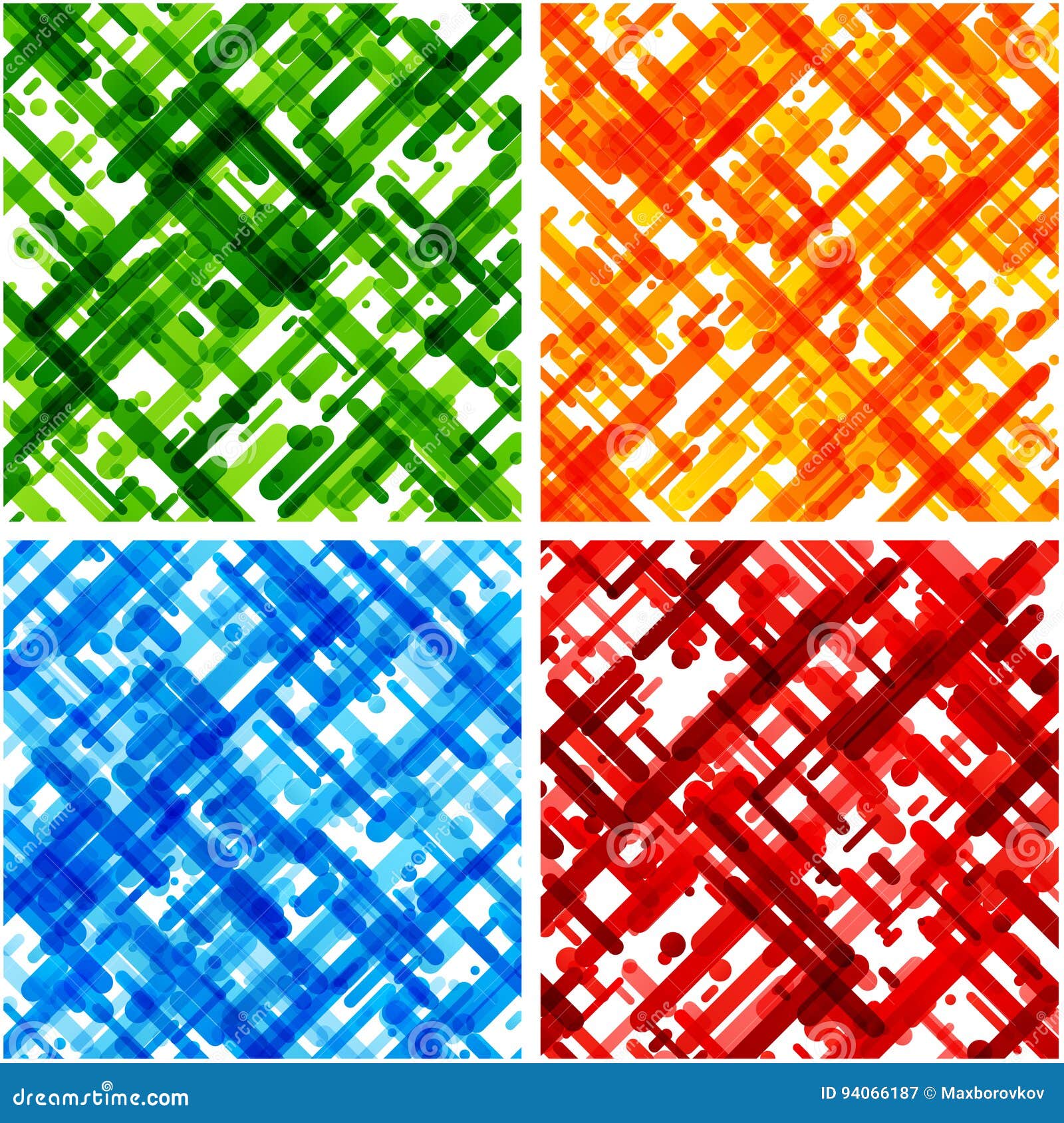 Modelos Abstractos Coloridos En El Fondo Blanco Ilustración del Vector ...