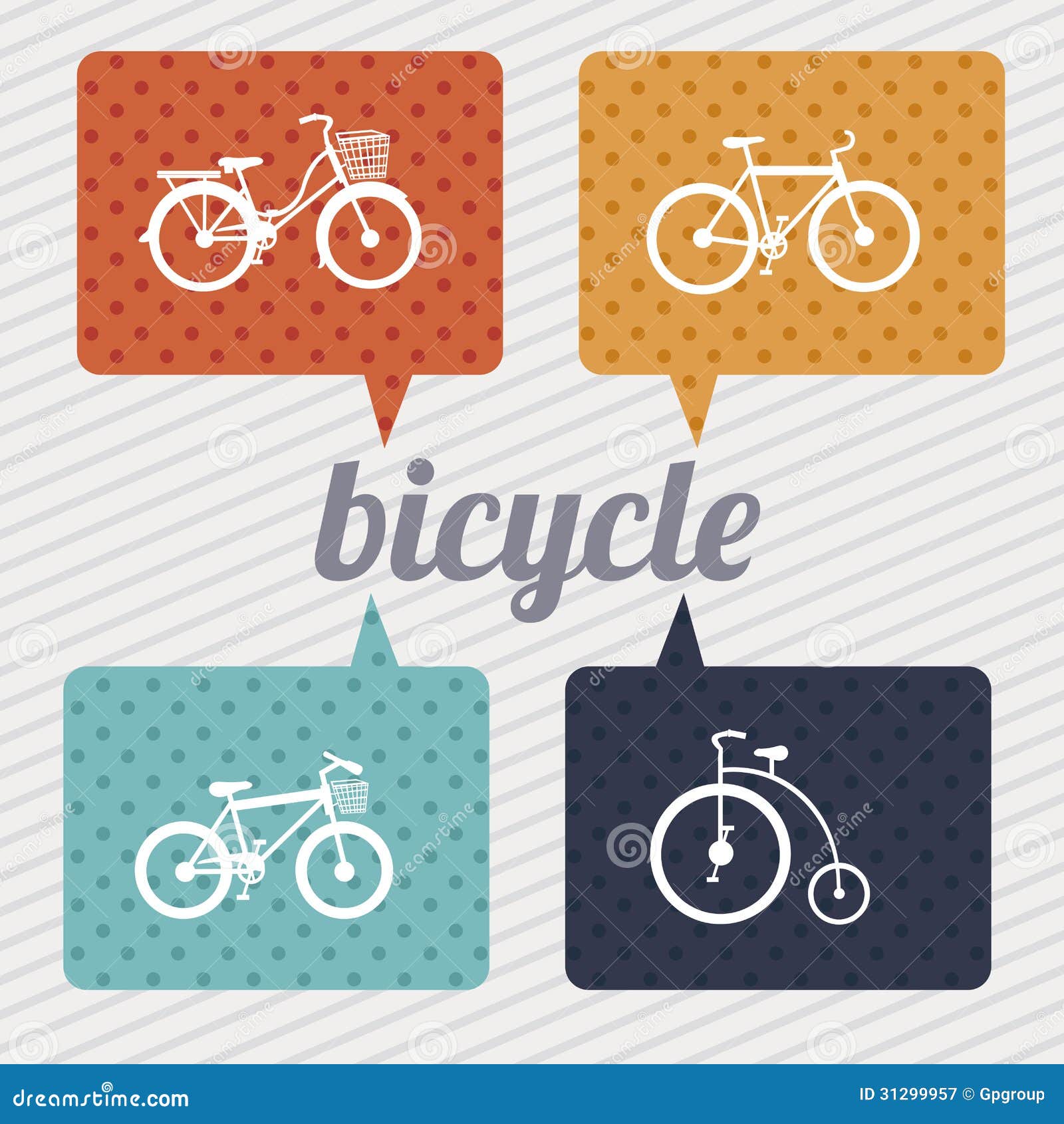 Modelos de la bicicleta ilustración del vector. Ilustración de tipos ...