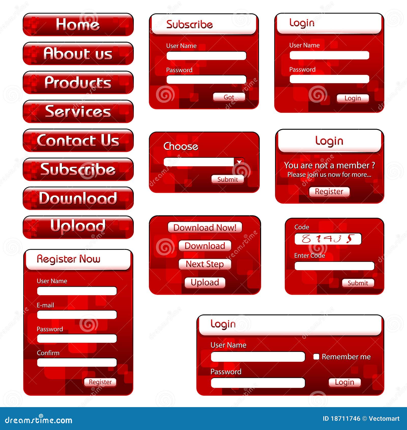 Modelos del Web ilustración del vector. Ilustración de website - 18711746