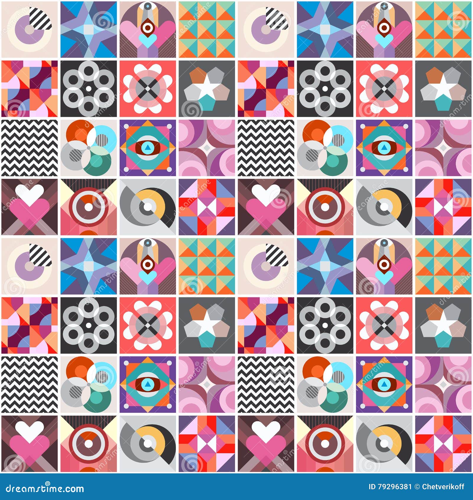 Modelos Geométricos Abstractos Ilustración del Vector - Ilustración de ...