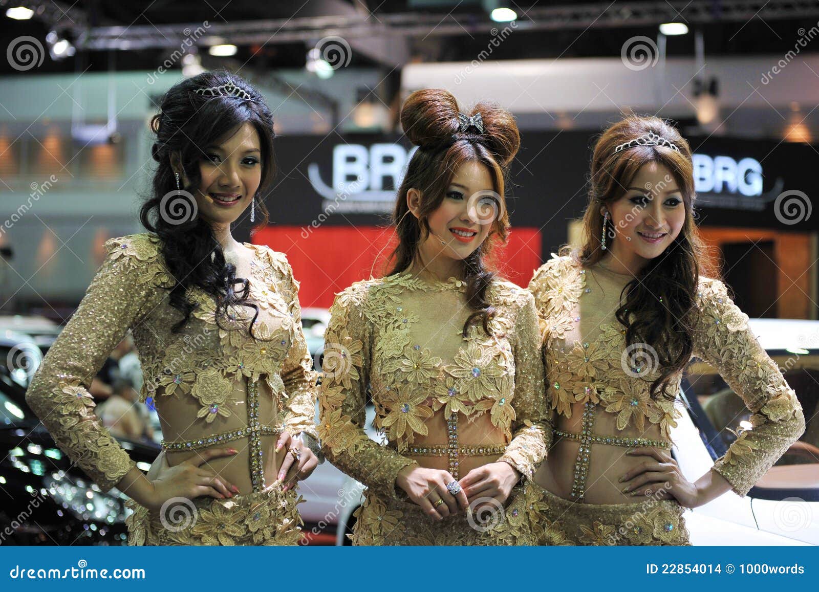 Models at a Bangkok Motor Show Editorial Stock Image - Image of beauty ...