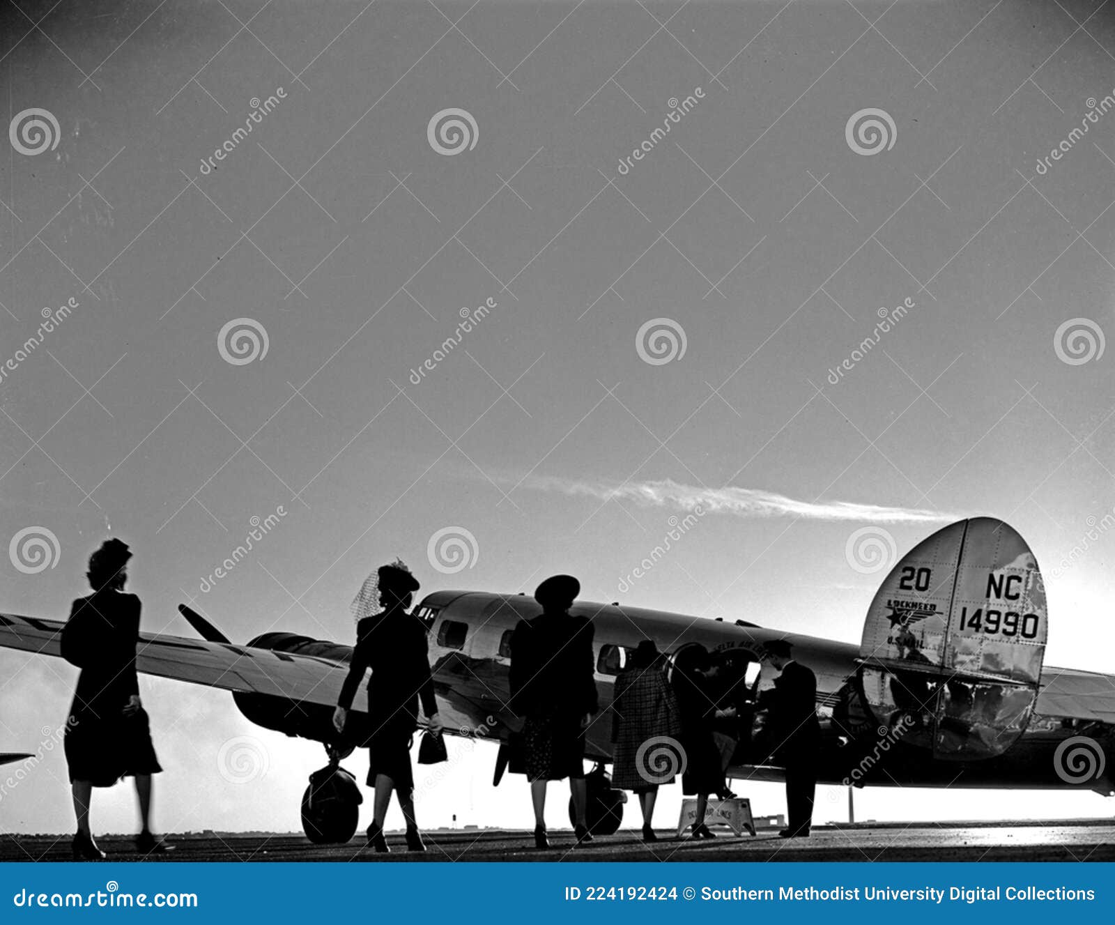 [Models Boarding Lockheed 10B Electra, Delta Air Lines] Picture. Image ...