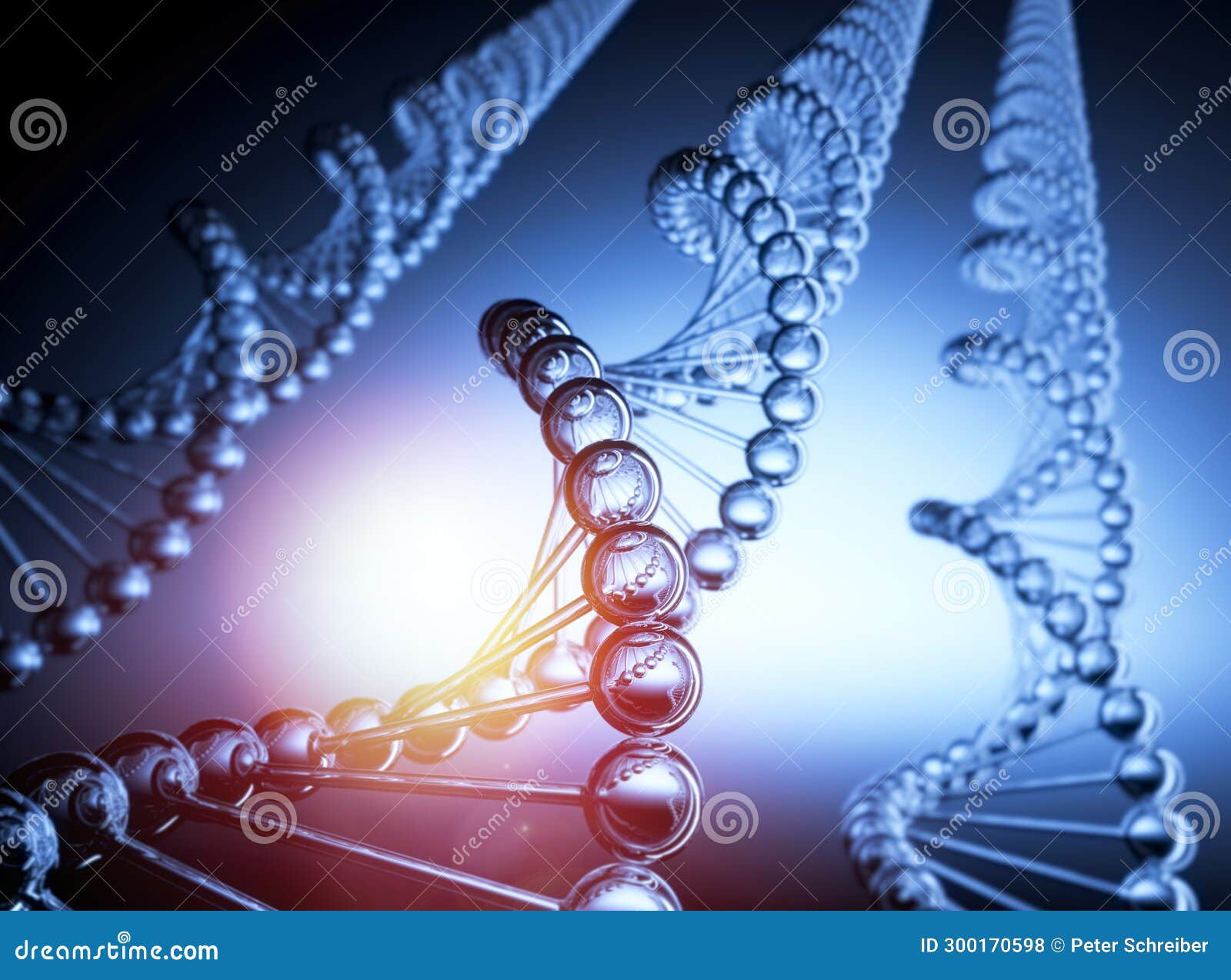 Models of DNA Code Structure - 3D Stock Illustration - Illustration of ...