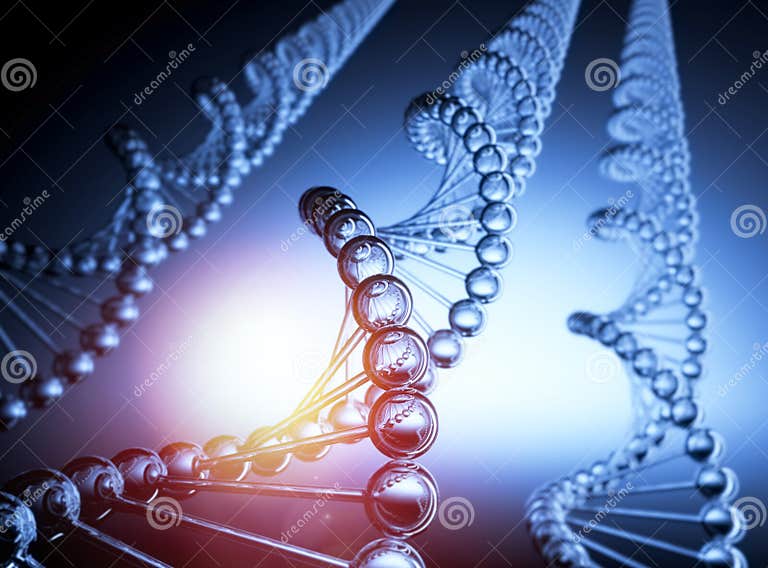 Models of DNA Code Structure - 3D Stock Illustration - Illustration of ...