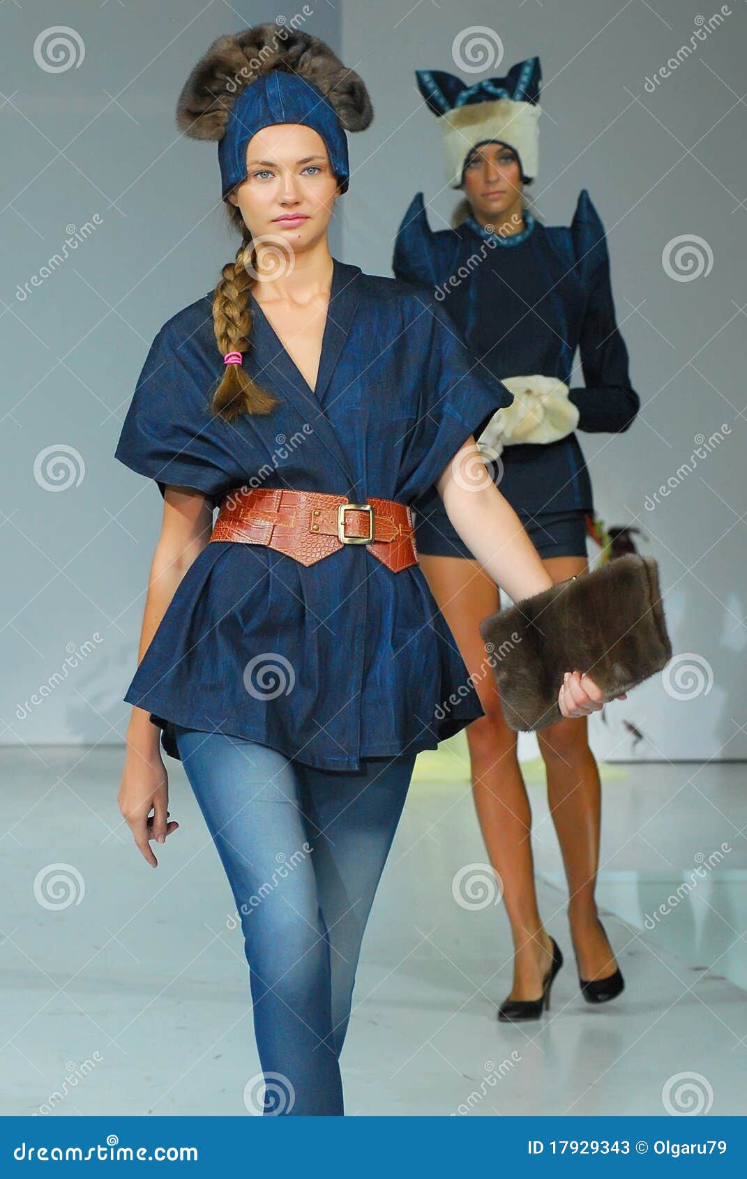 Models on a fashion parade editorial stock photo. Image of hats - 17929343