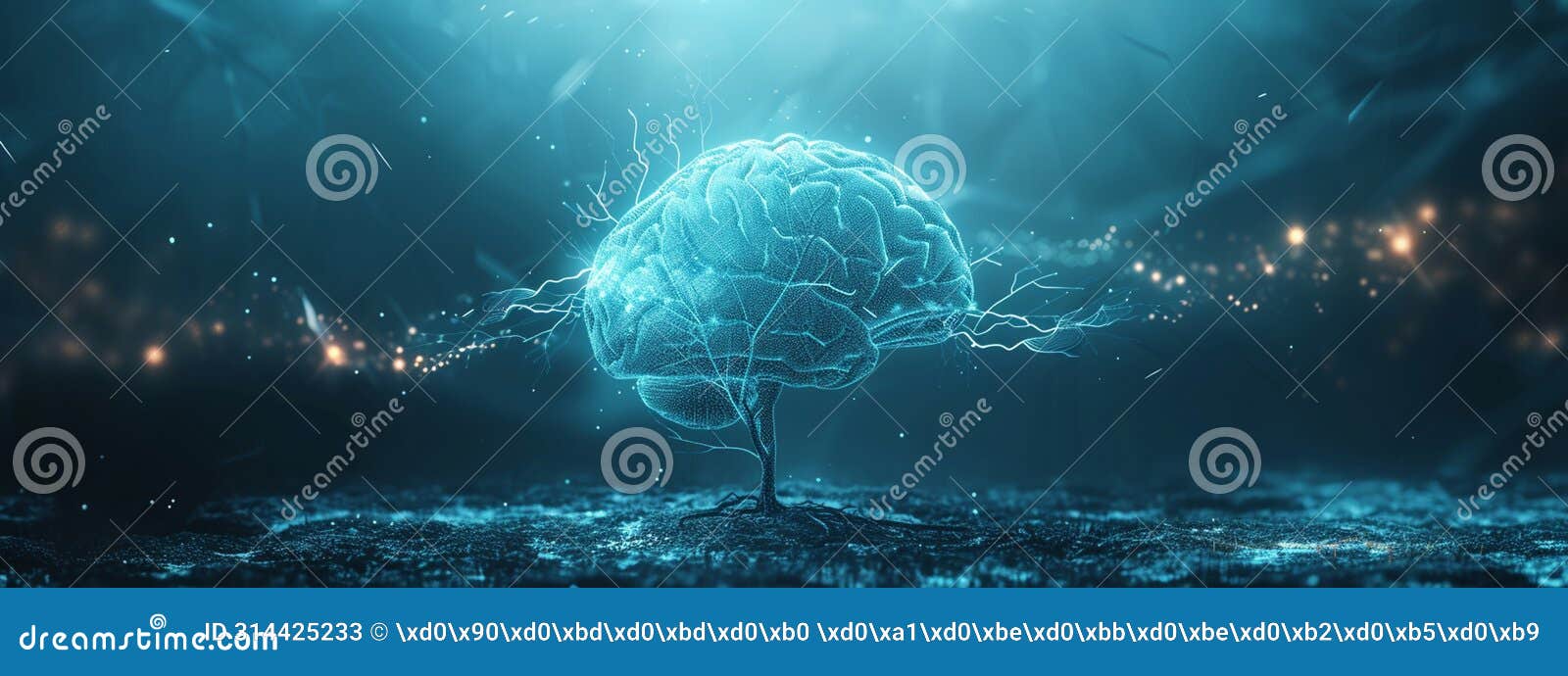 Models of the Human Brain Tree Stock Illustration - Illustration of ...