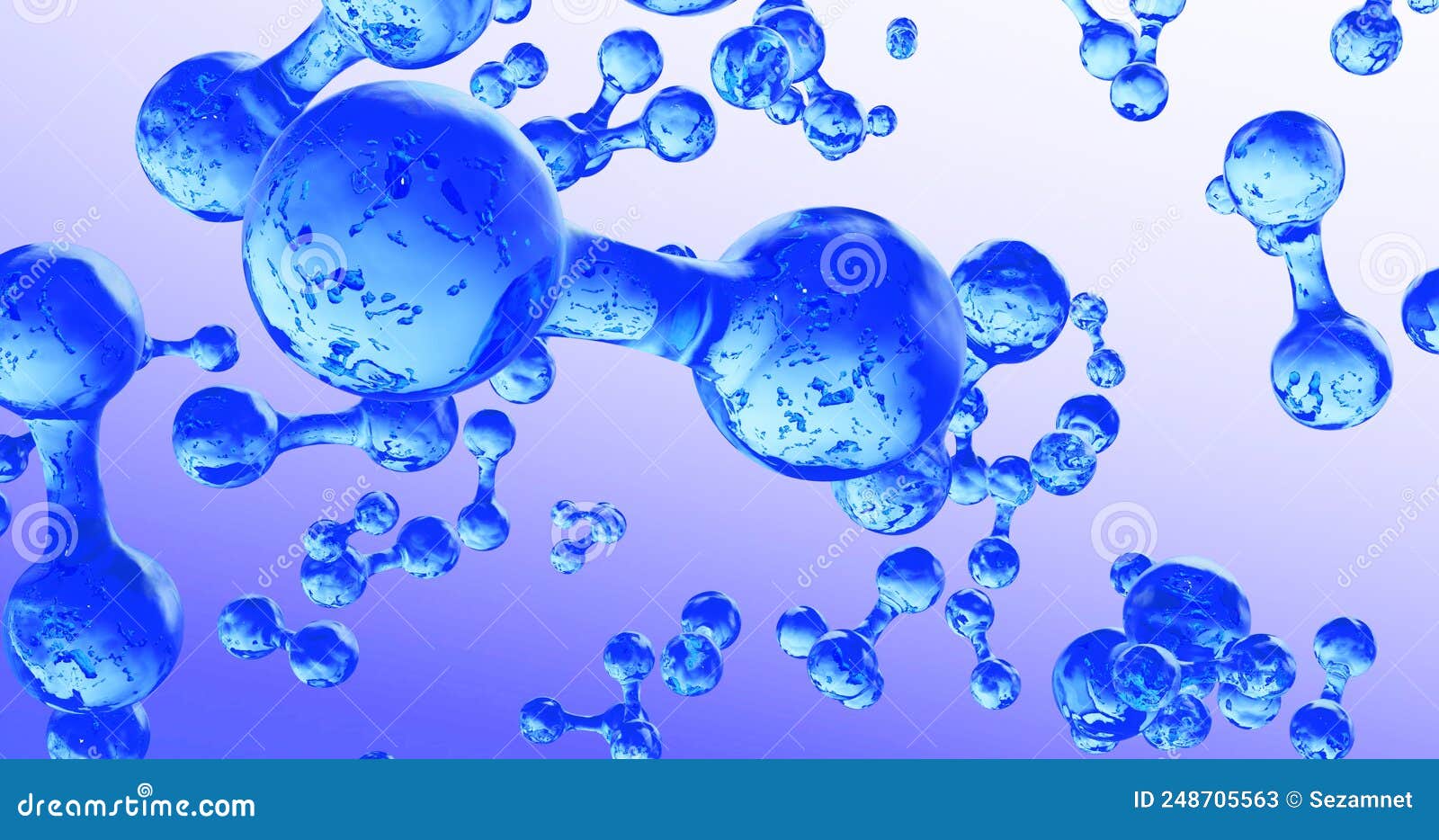 Models of the Hydrogen Molecule H2 - Two Atoms. Stock Illustration ...