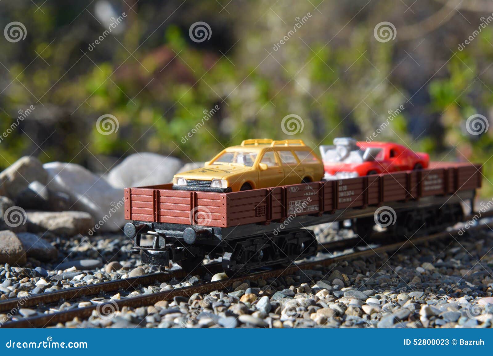 Models of the Railroads, Rail Car Platform Stock Image - Image of ...