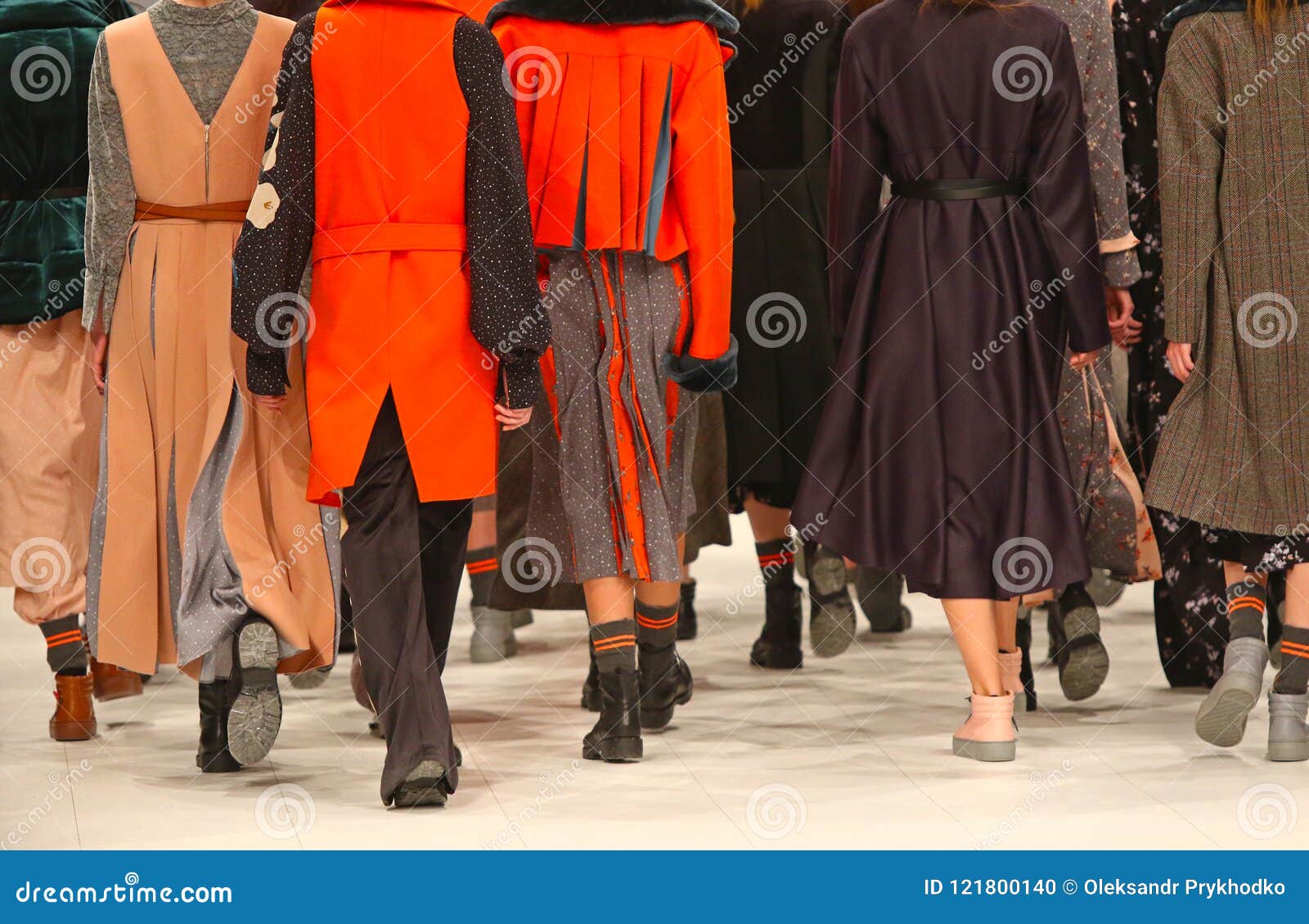 Models Walk Runway during Fashion Show Stock Photo - Image of audience ...