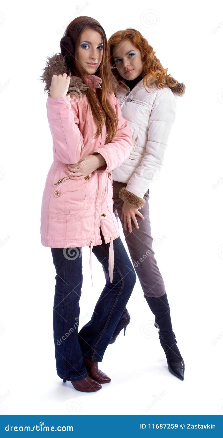 Models in warm clothes stock image. Image of studio, beauty - 11687259