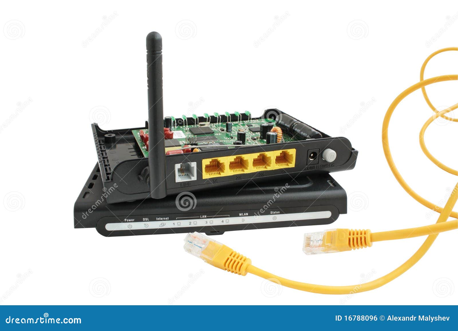 Modem. foto de stock. Imagem de conduzido, moderno, eletrônico - 16788096