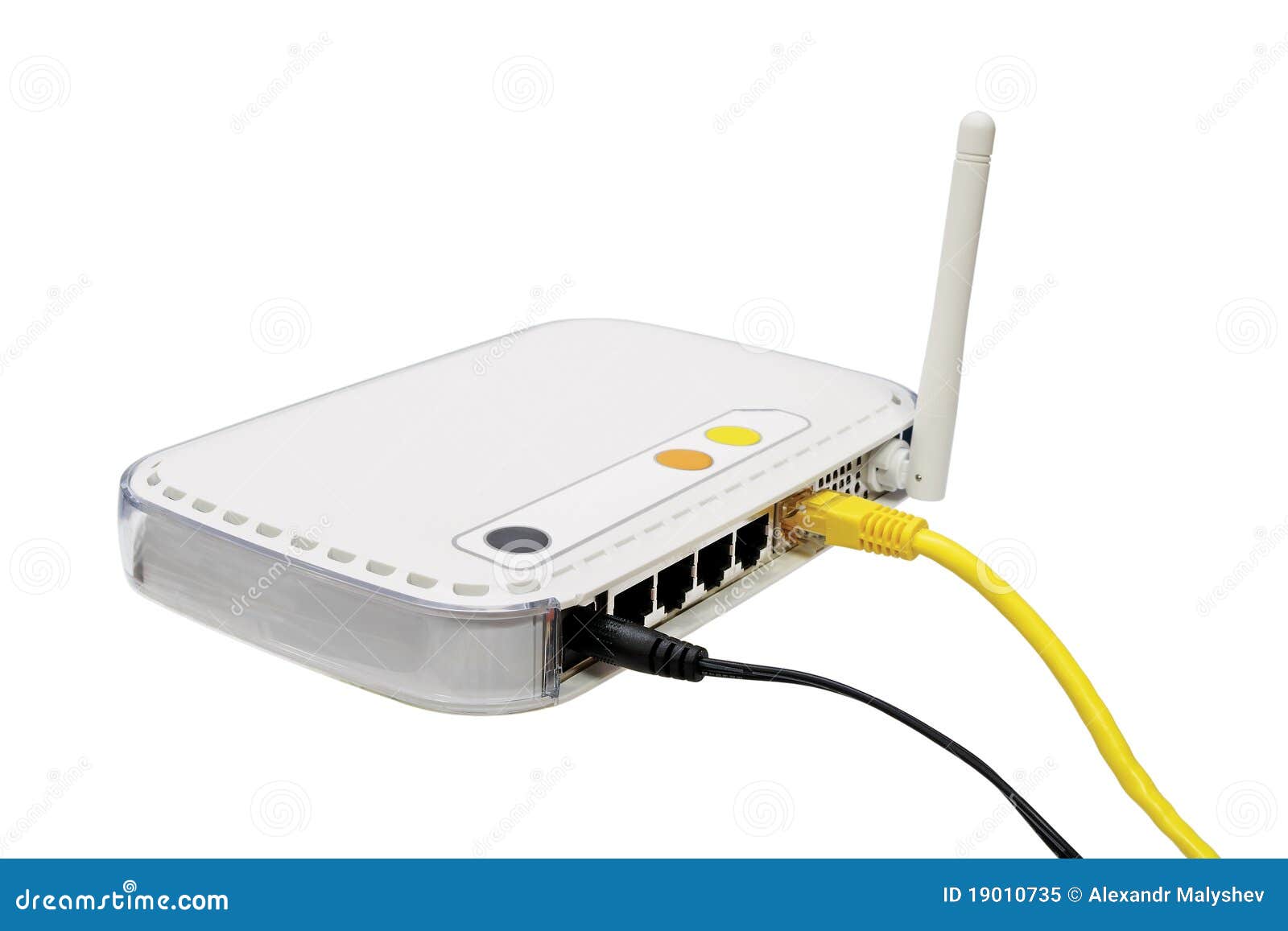 Modem blanc. image stock. Image du intégré, modem, récepteur - 19010735