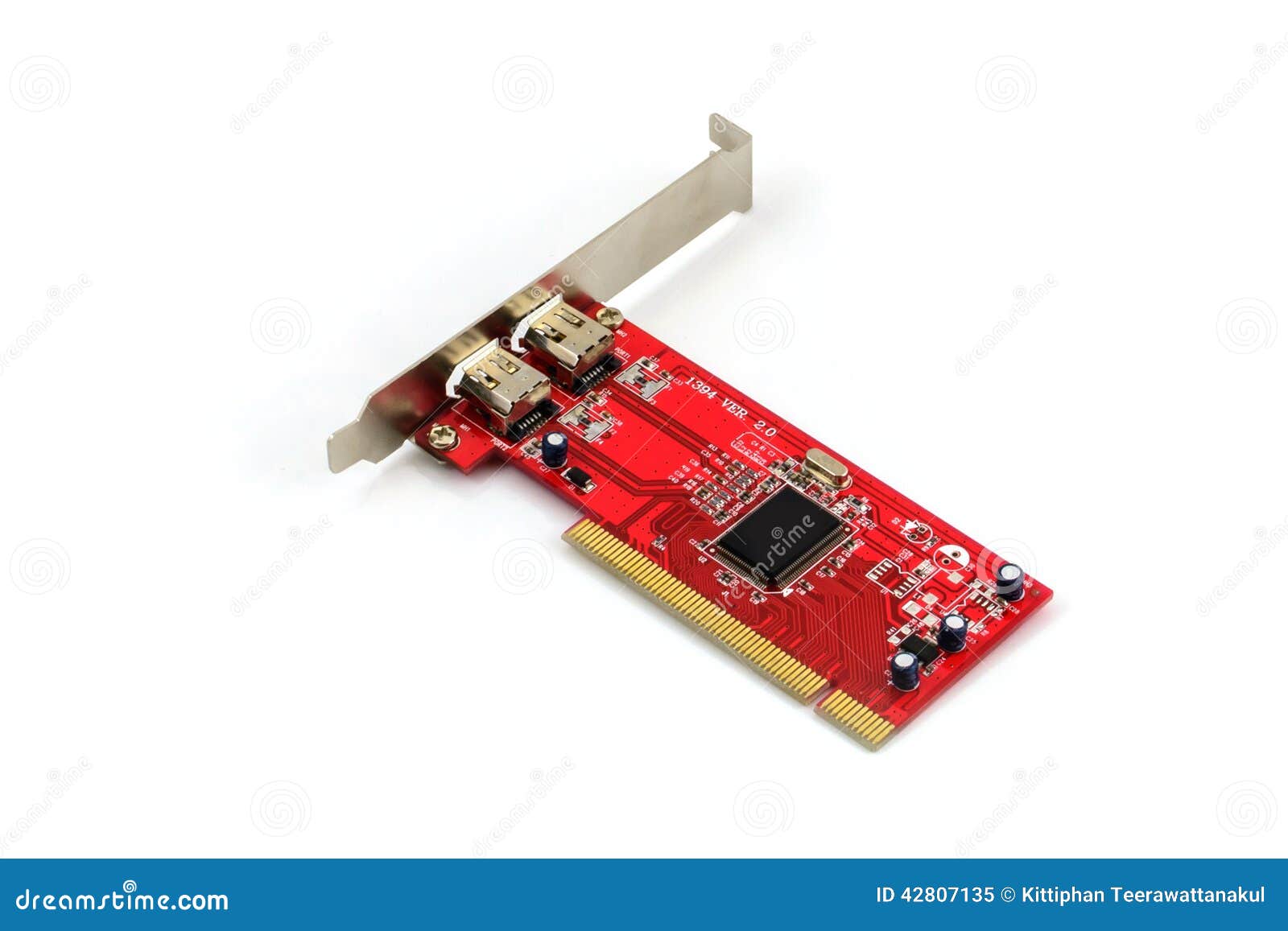 Modem Card for Desktop Computer Stock Image - Image of circuit, contact ...