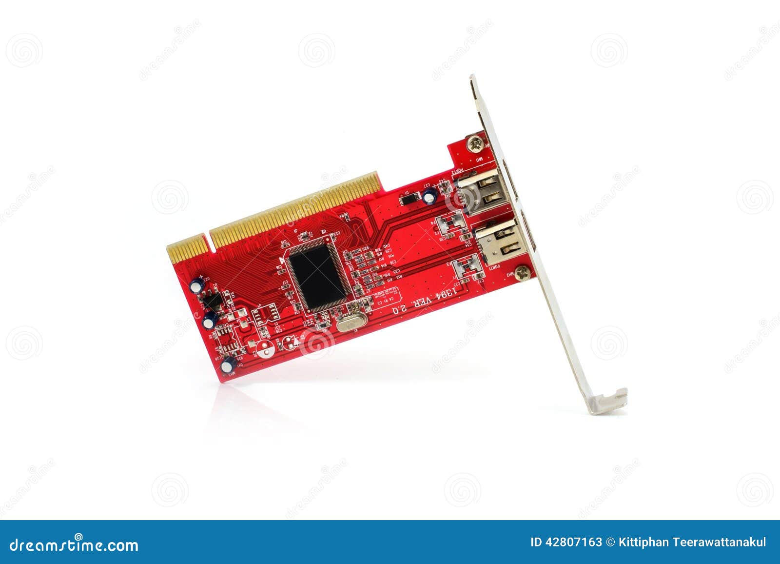 Modem Card for Desktop Computer Stock Image - Image of condenser ...