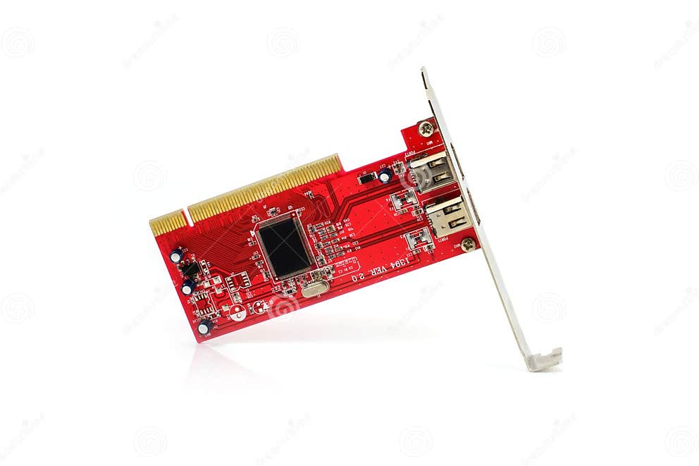 Modem Card for Desktop Computer Stock Image - Image of condenser ...