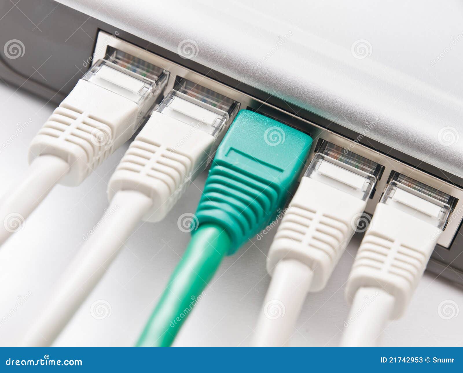 Modem Connected To the Network Stock Image - Image of rj45, equipment ...
