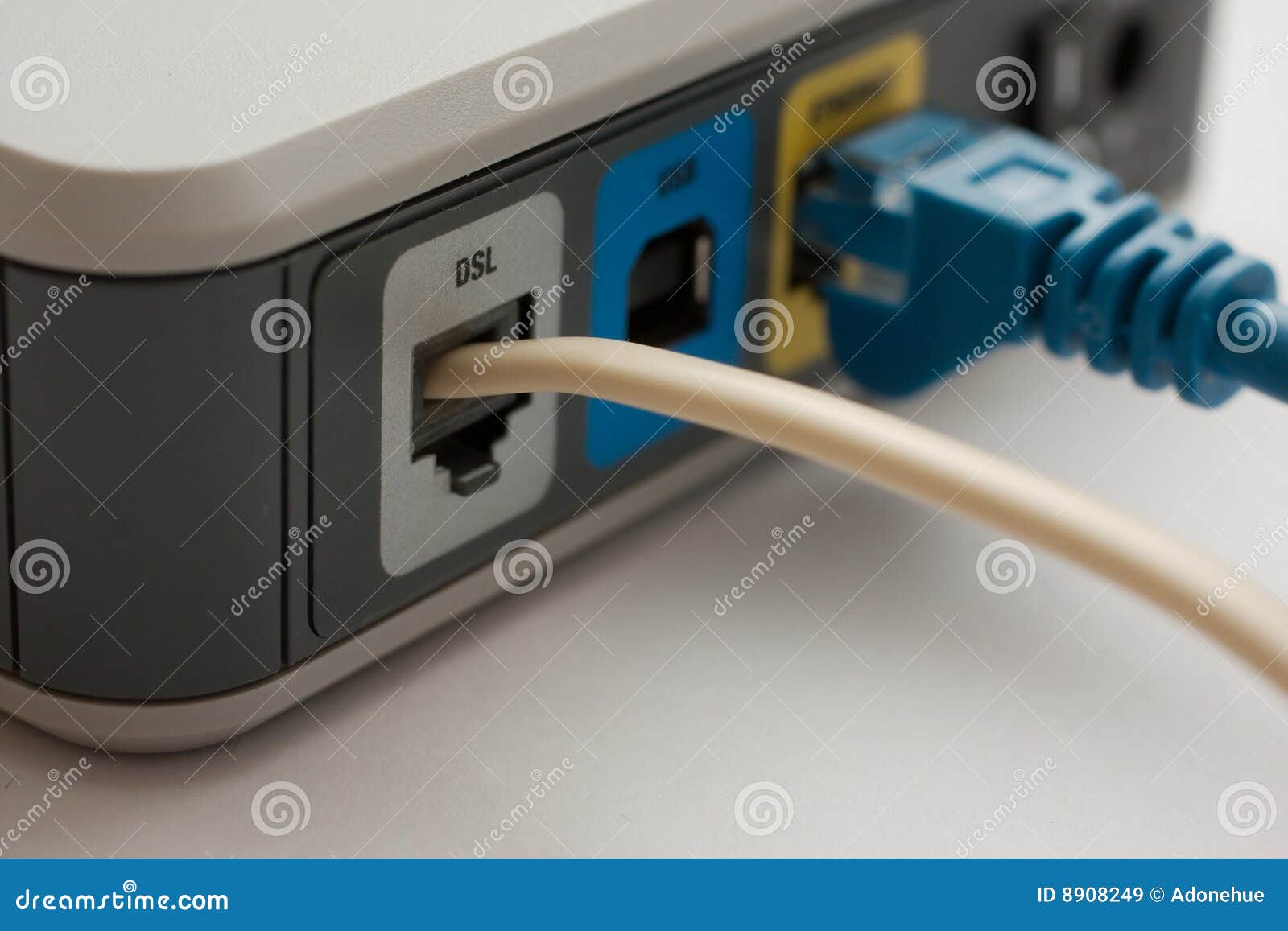Modem do DSL imagem de stock. Imagem de surfe, modem, internet - 8908249