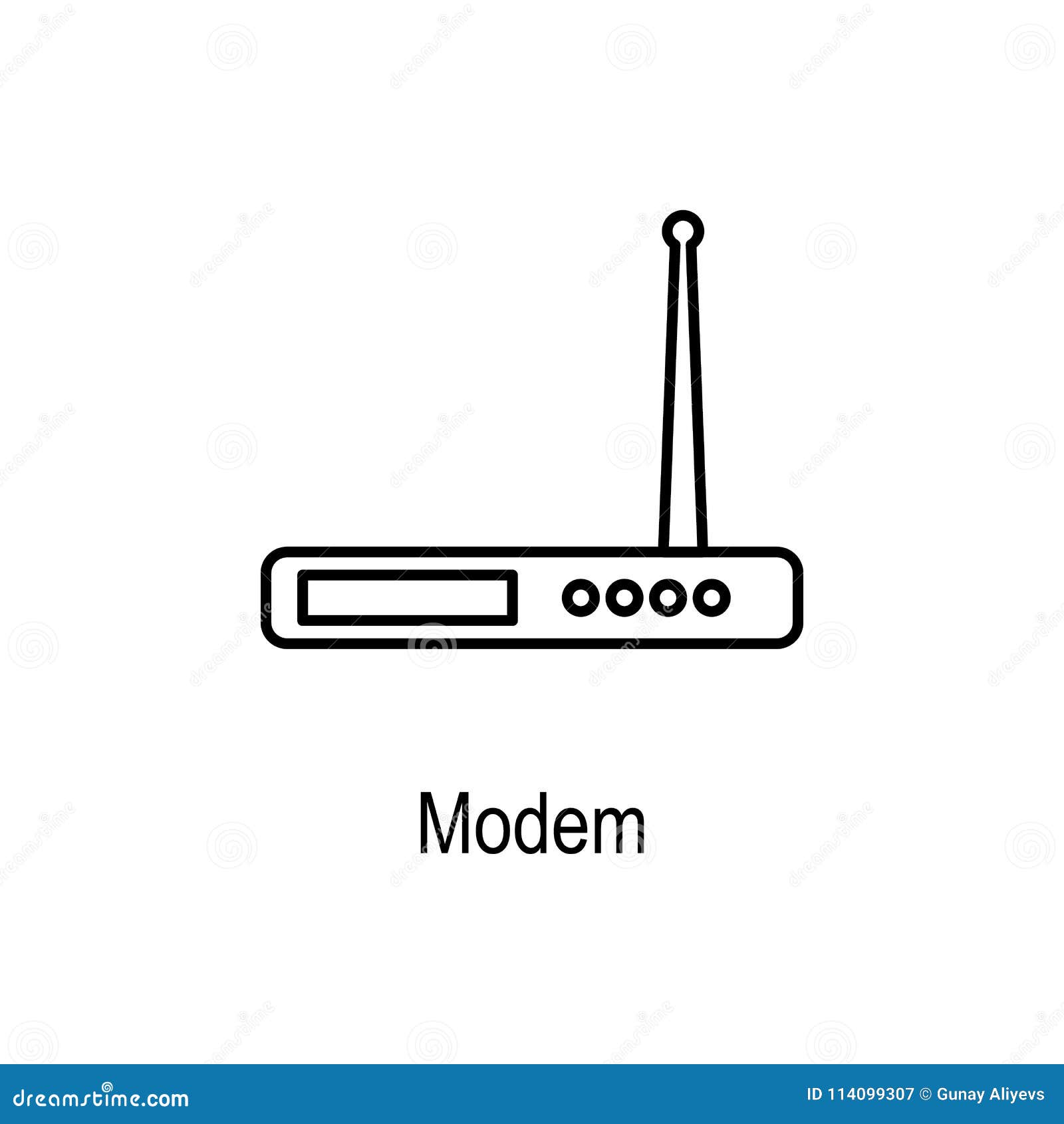 Modem Icon. Element of Computer Part for Mobile Concept and Web Apps ...