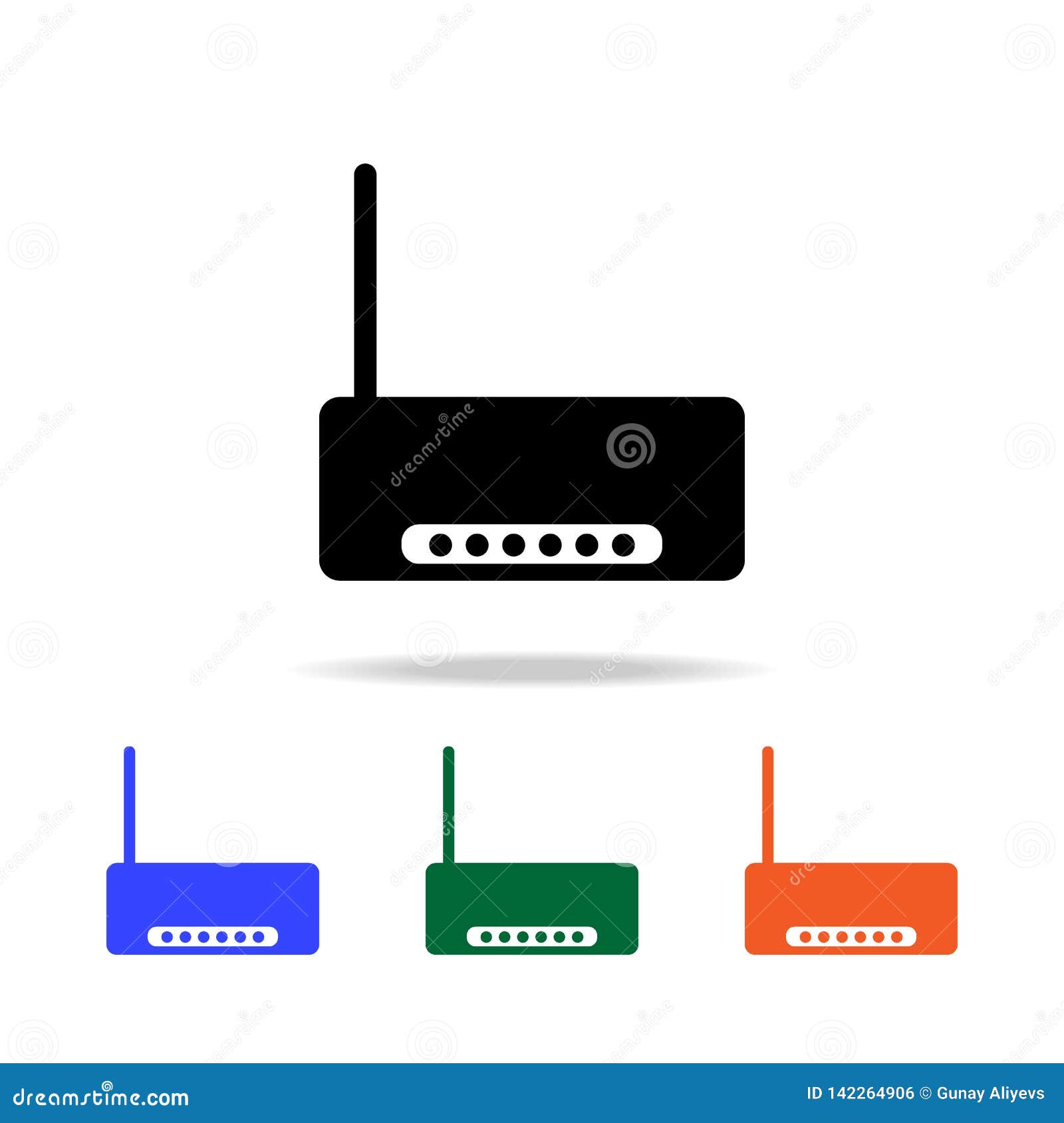 Modem Icon. Elements of Simple Web Icon in Multi Color. Premium Quality ...