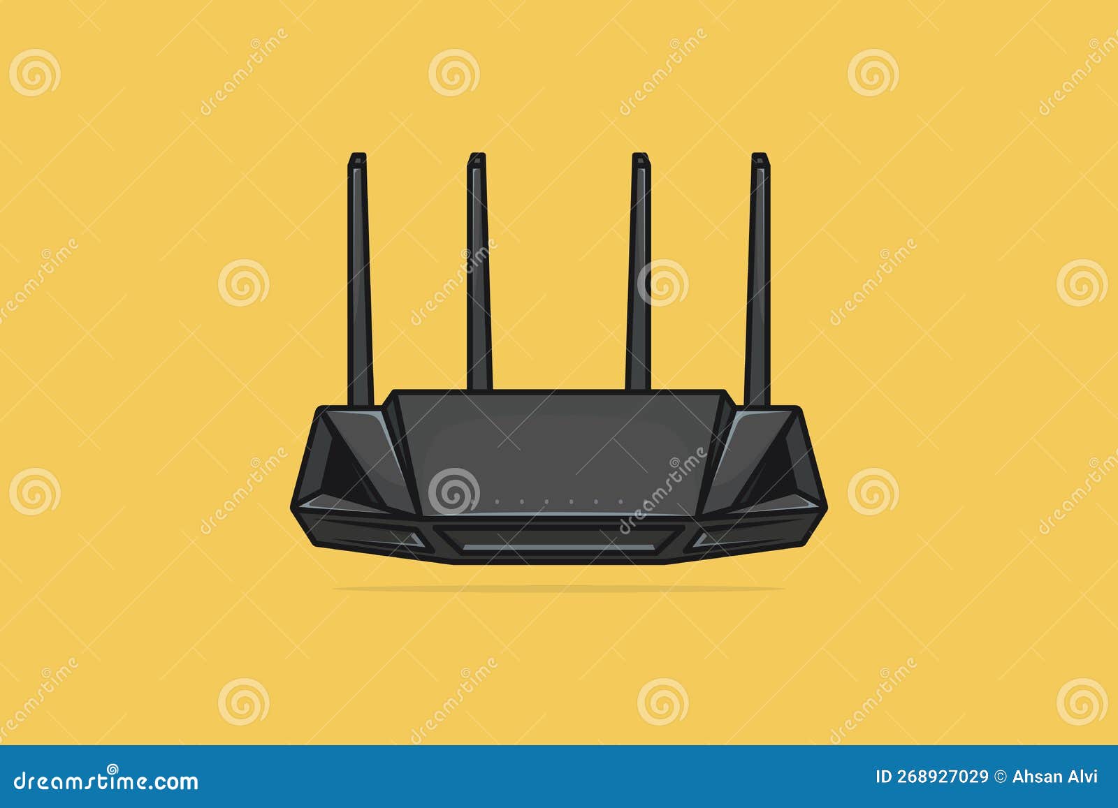 Modem Internet Router Technology Device Vector Illustration. Stock ...