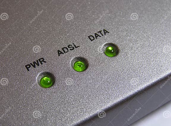 Modem lights stock photo. Image of telephony, diode, modem - 9706