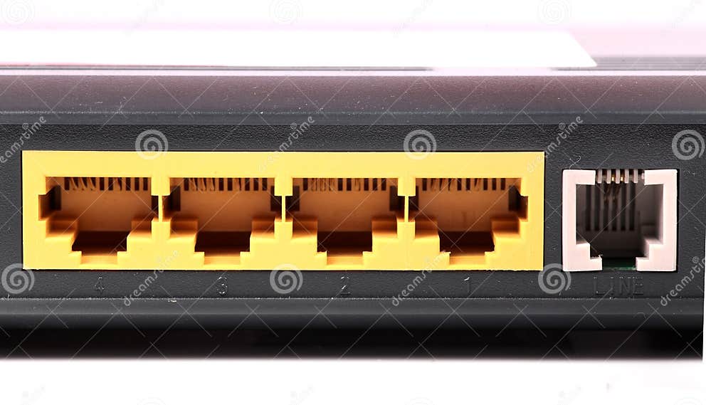 Modem ports stock photo. Image of router, life, still - 54400966