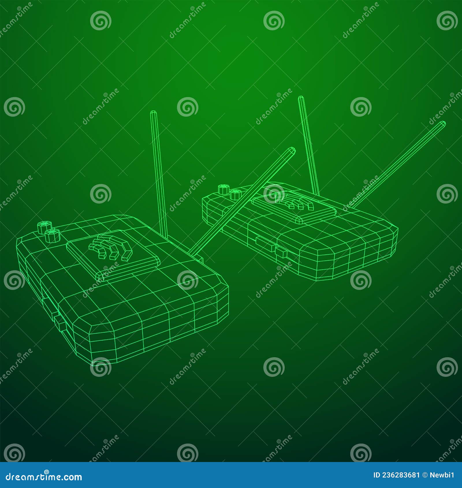 Modem Router with the Antenna High Speed Wireless Wifi Internet Stock ...