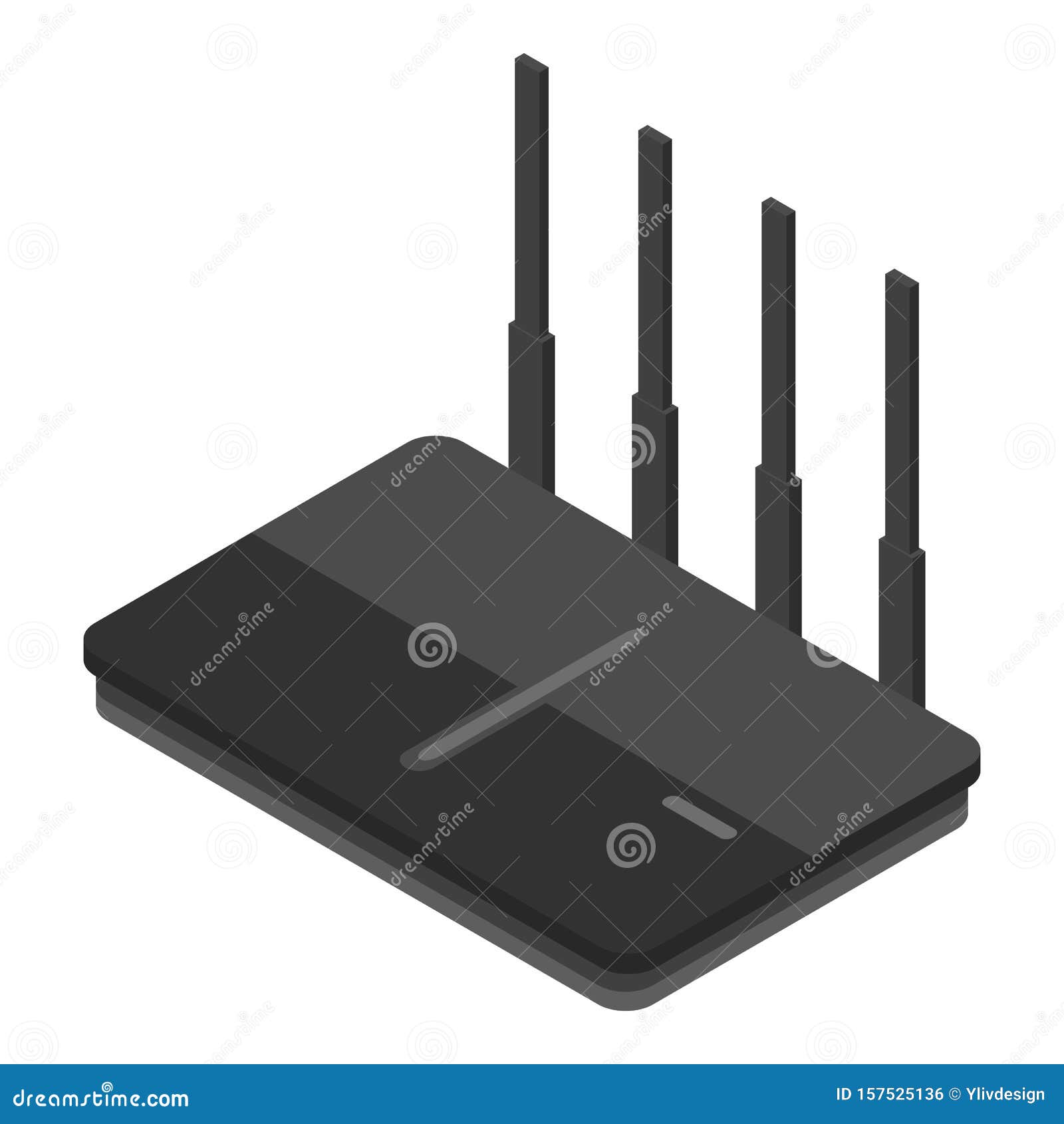 Modem Router Icon, Isometric Style Stock Vector - Illustration of ...
