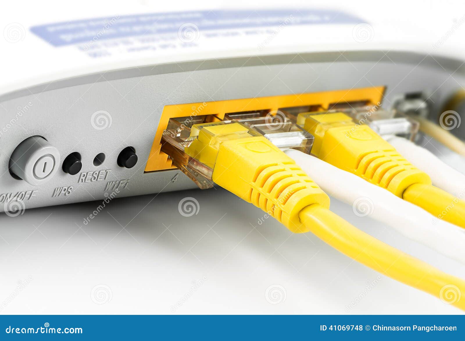 Modem Router Switch With RJ45 Ethernet Plug Ports Royalty-Free Stock ...