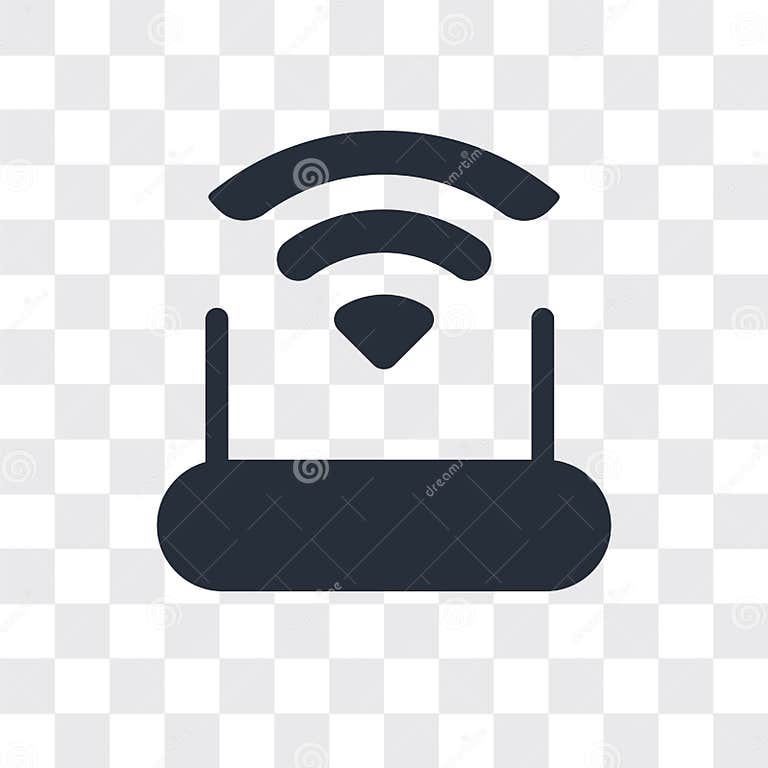 Modem Vector Icon on Transparent Background, Modem Logo Design Stock ...