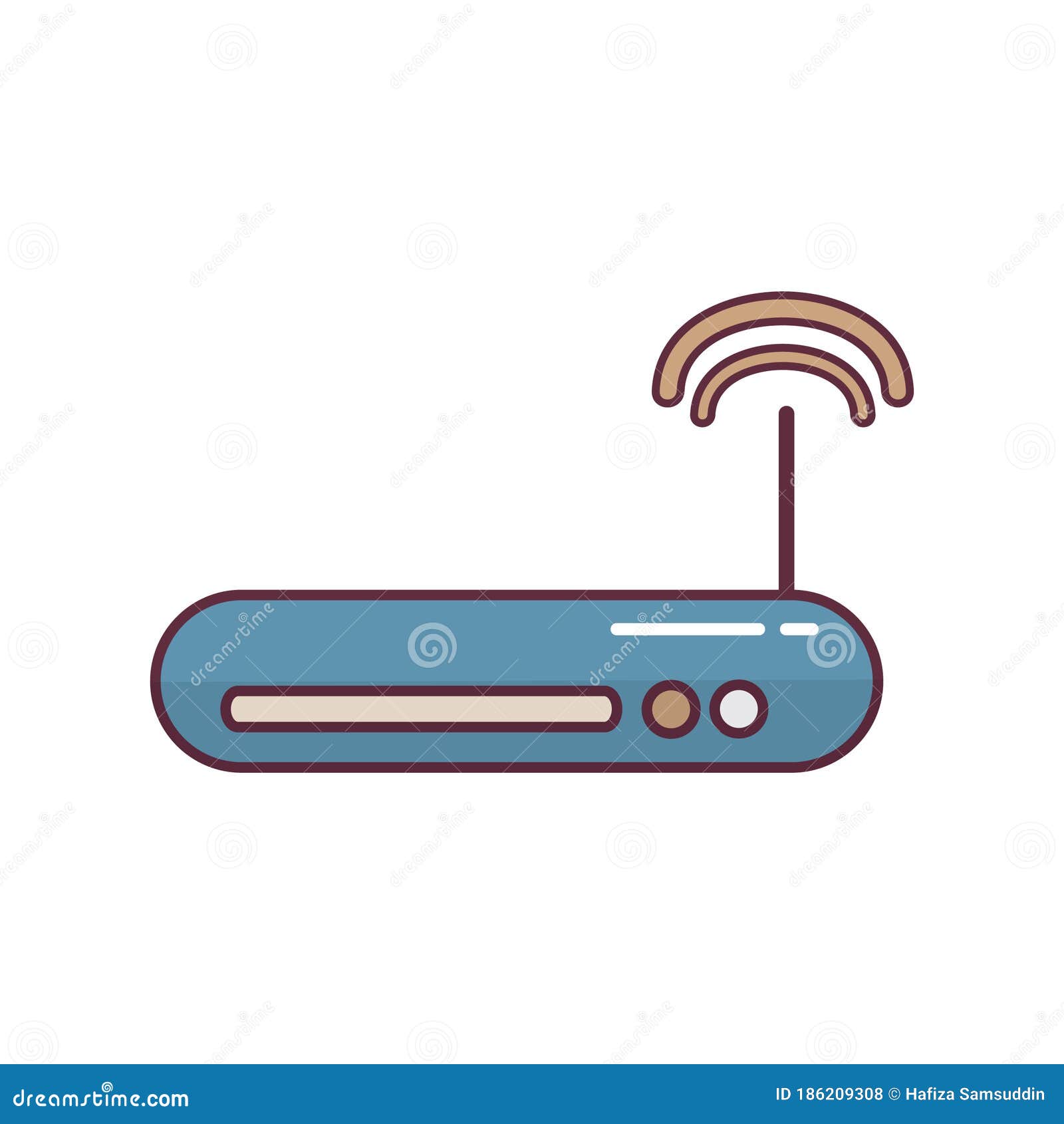 Modem. Vector Illustration Decorative Design Stock Vector ...