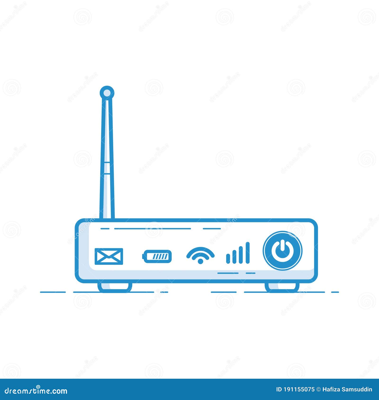 Modem. Vector Illustration Decorative Design Stock Vector ...