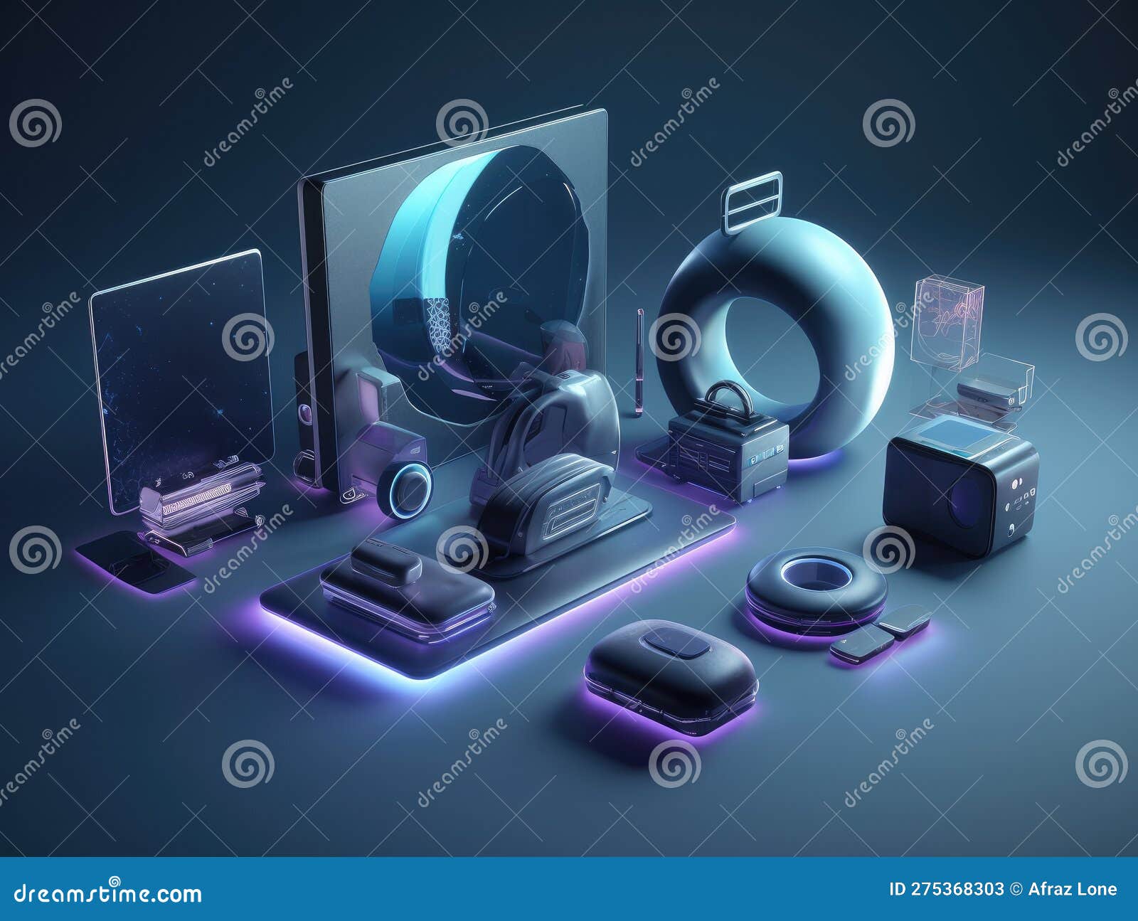 Modern and Antique Technology Devices. Digital and Analog Devices ...