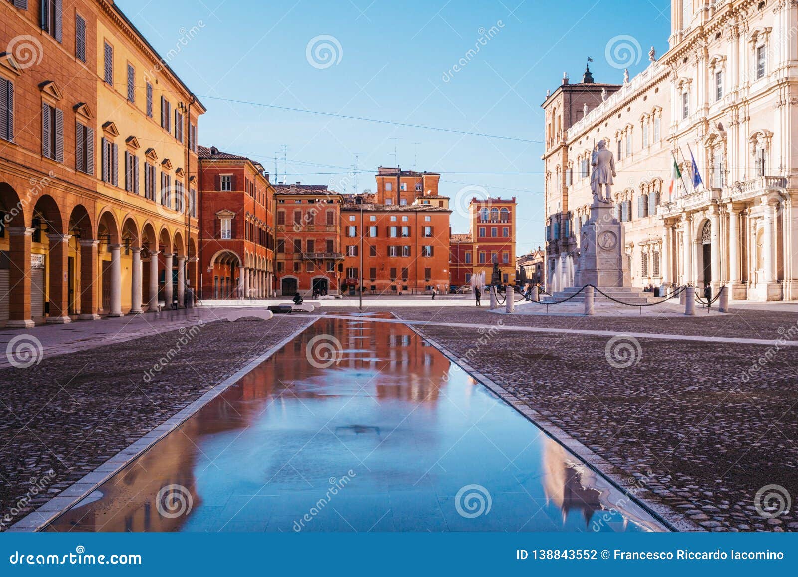 Modena, Piazza Roma, Italy. Emilia Romagna. Stock Photo - Image of ...