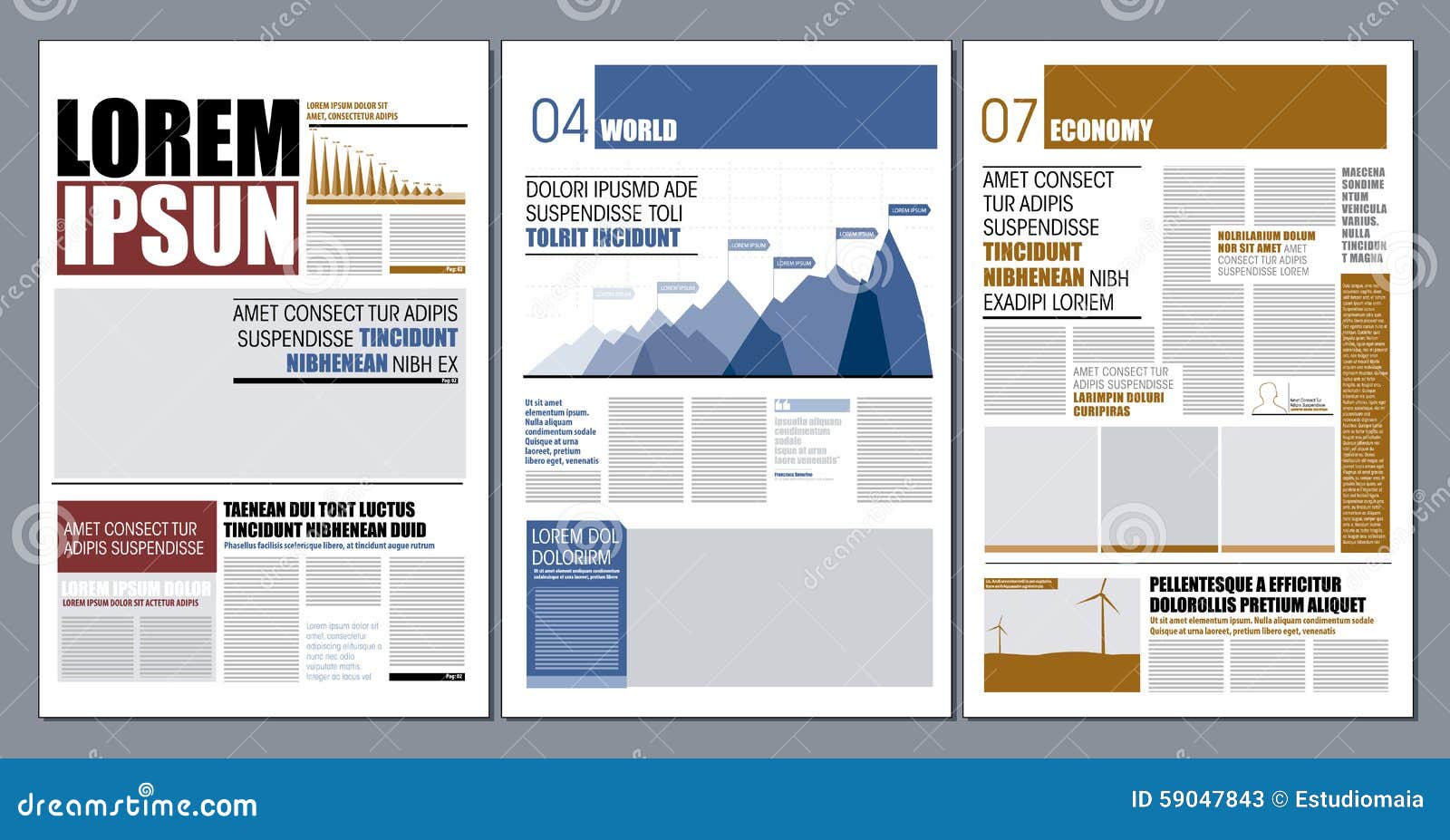 Moder design newspaper stock illustration. Illustration of book - 59047843