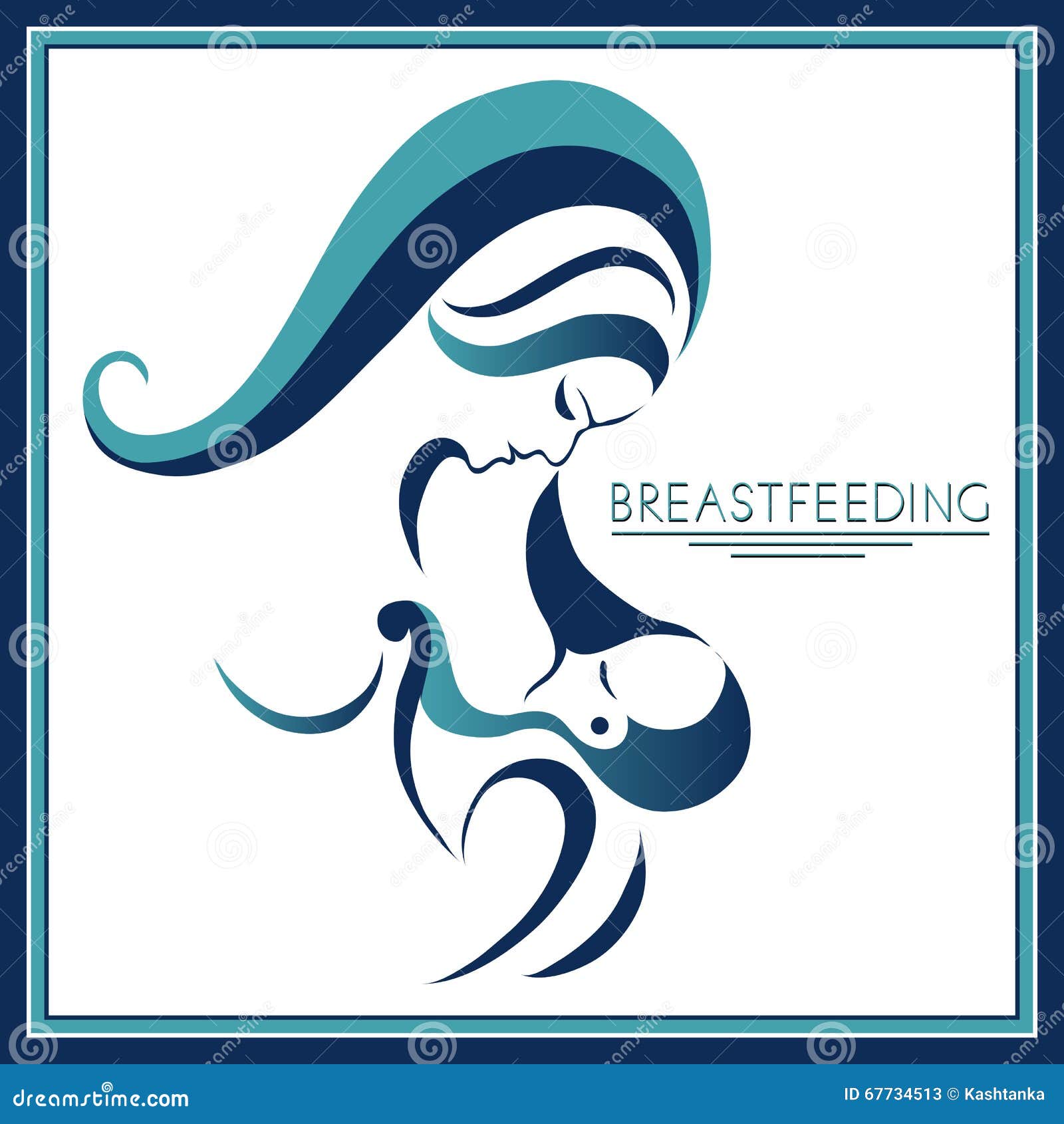 Moder Med En Behandla Som Ett Barn (amma) 14 Vektor Illustrationer ...