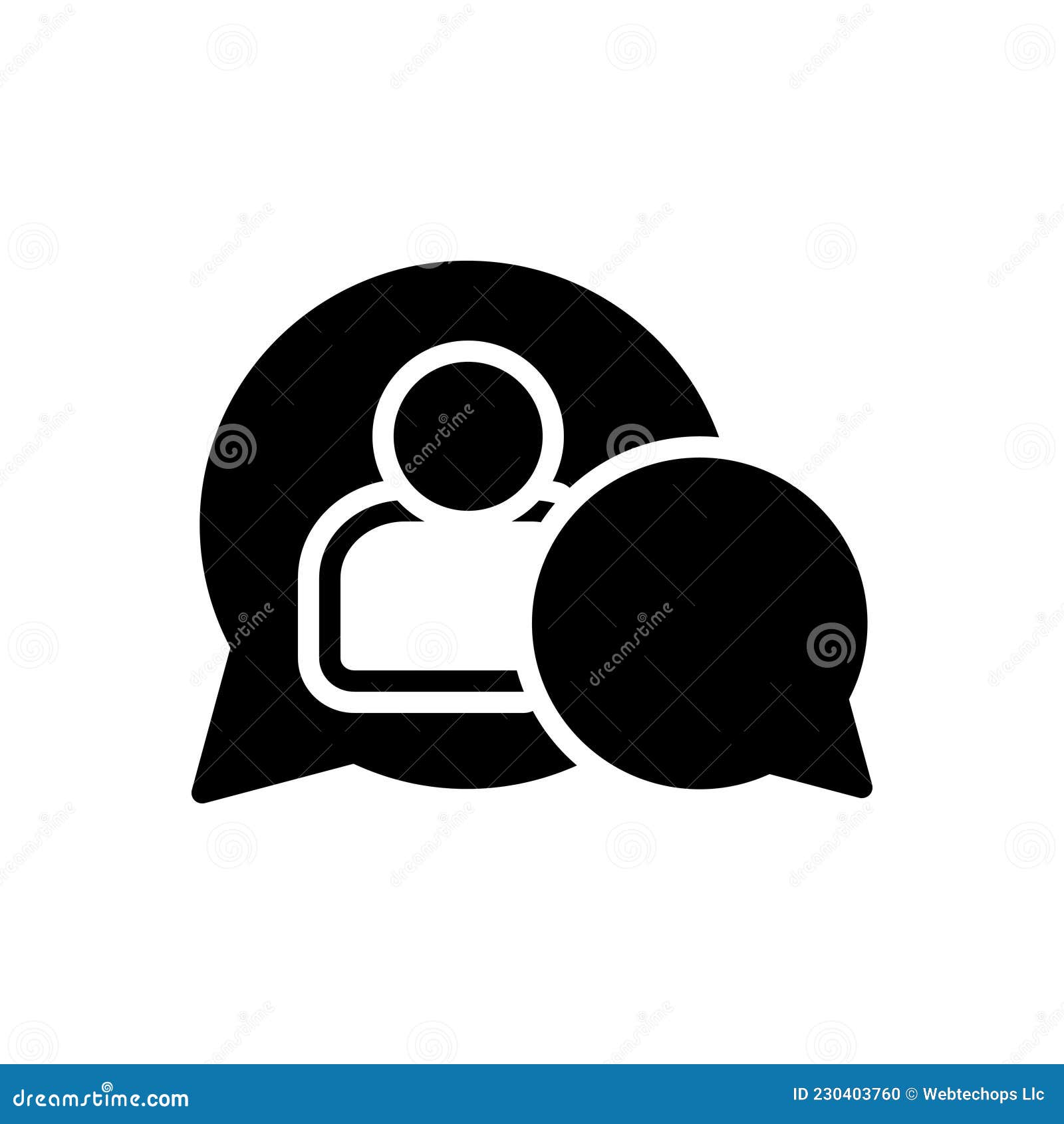 Black Solid Icon for Moderate, Abate and Assistant Stock Vector ...