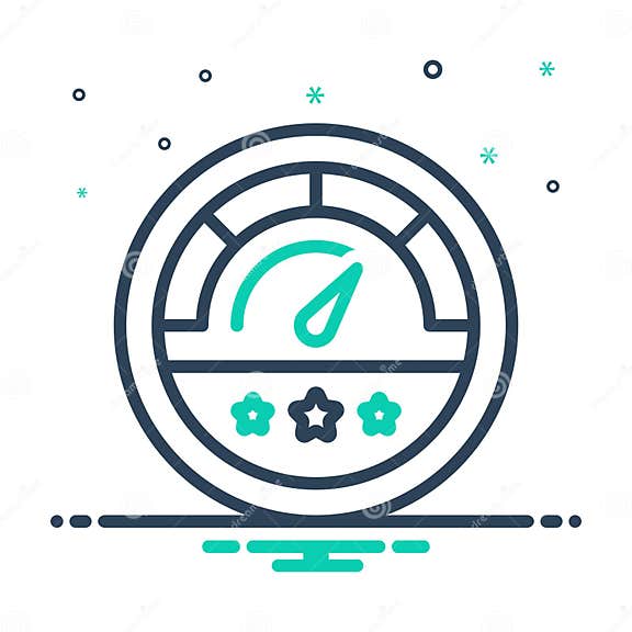 Mix Icon for Moderate, Medium and Gauges Stock Vector - Illustration of ...