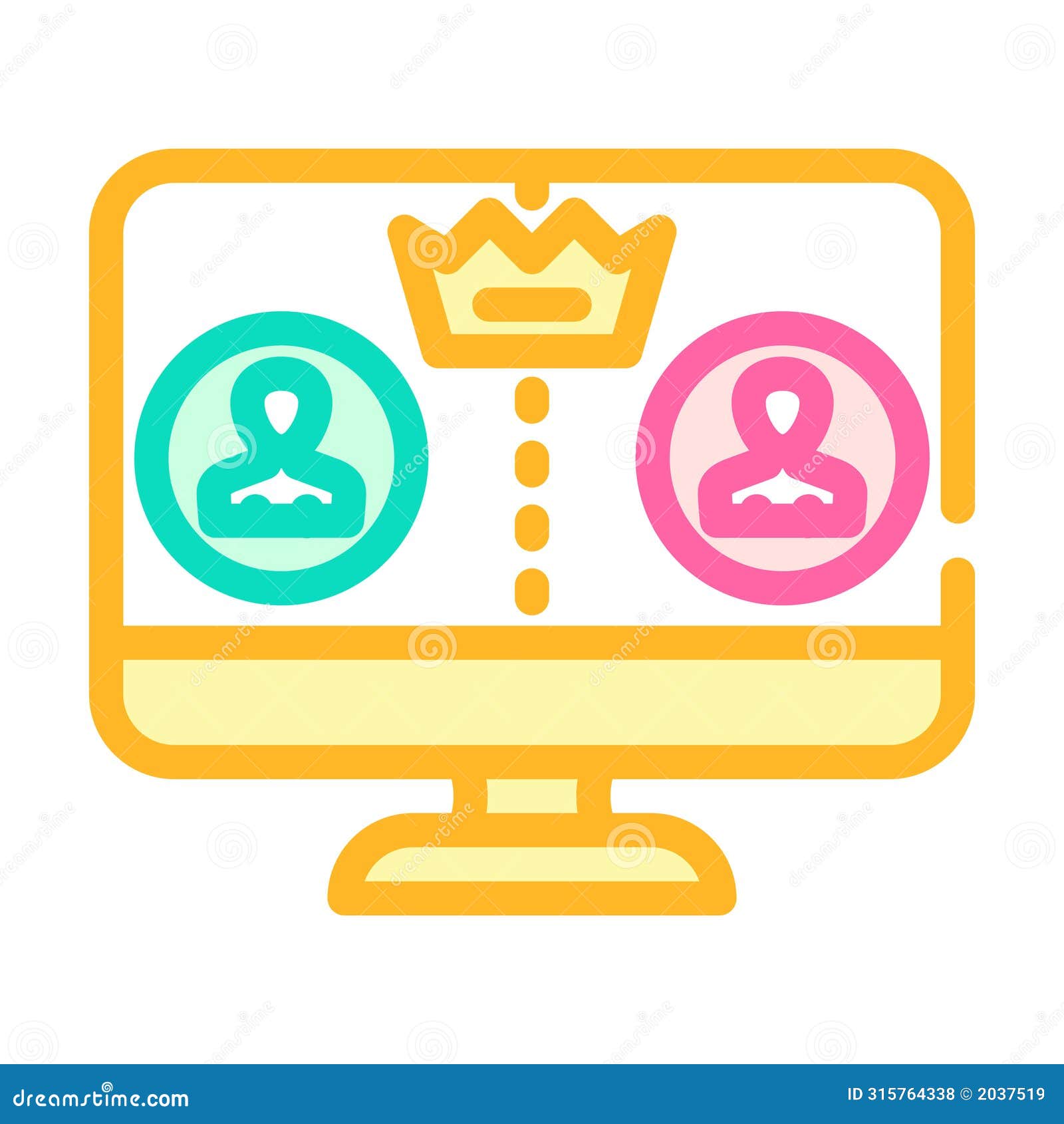 Moderator Control Color Icon Vector Illustration Stock Vector ...
