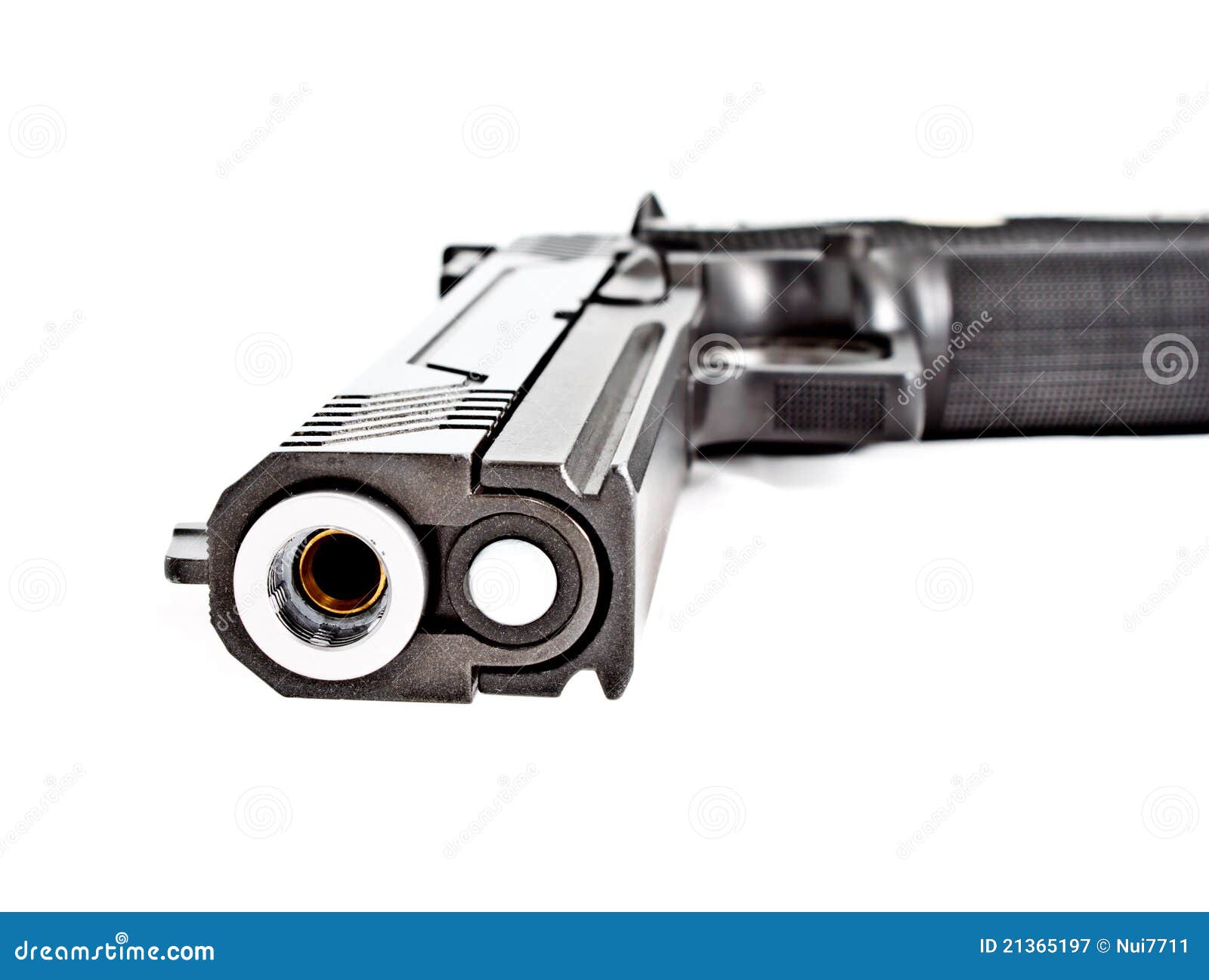 Modern .45 Semi Automatisch Pistool Stock Afbeelding - Image of munitie ...