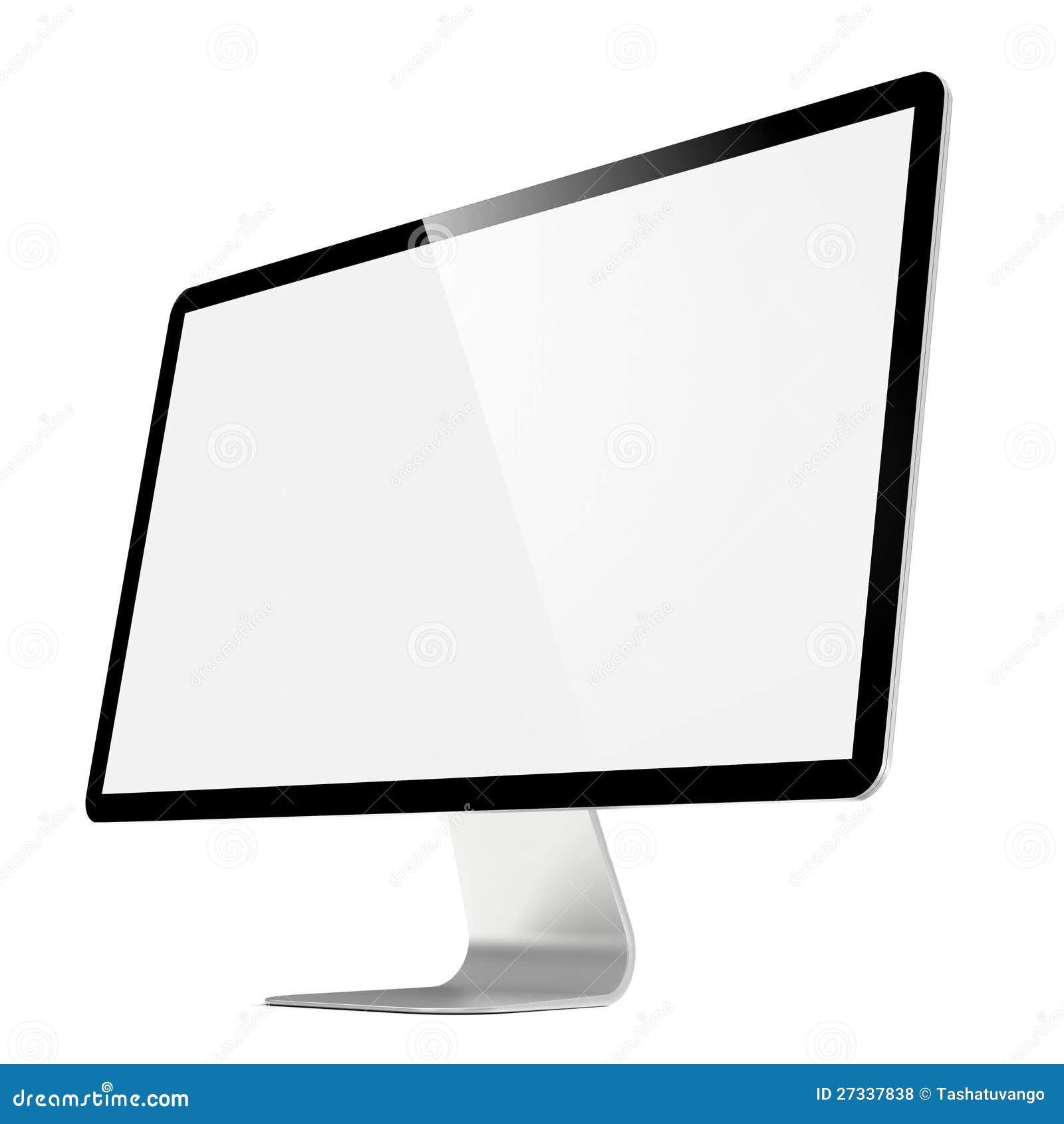 Modern 4k Widescreen Lcd Monitor. Stock Photography | CartoonDealer.com ...