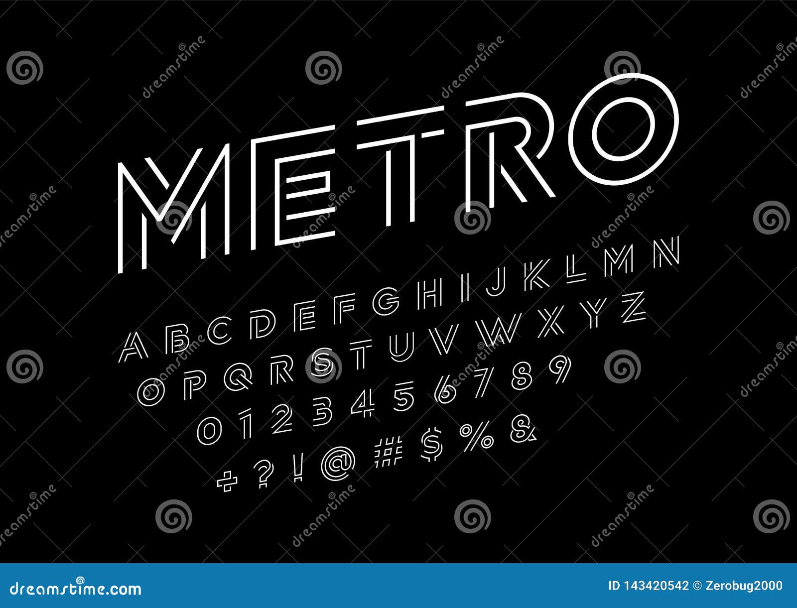 Abstract font stock vector. Illustration of abstract - 143420542