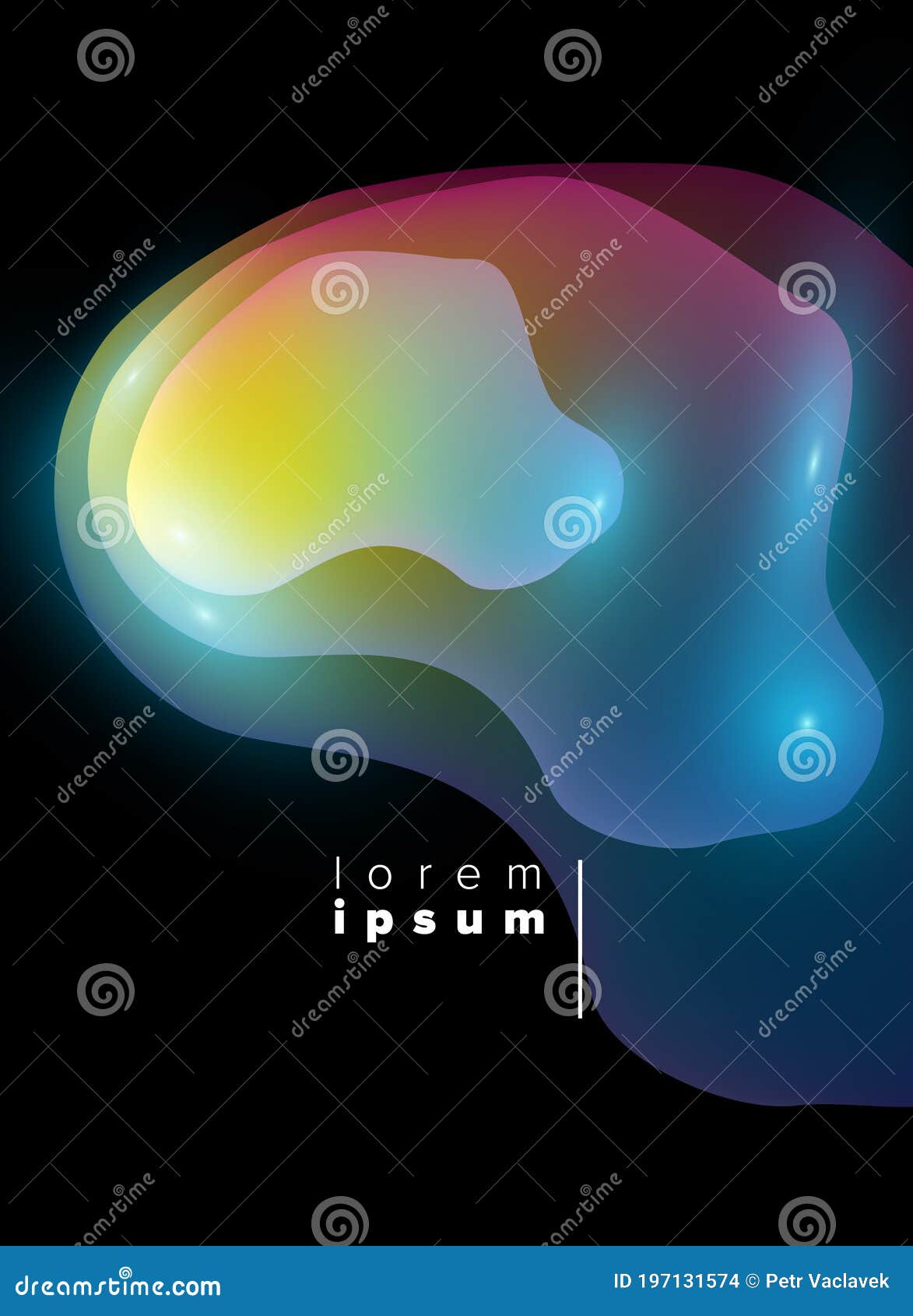 Modern Abstract Amoeba Graphic Element Stock Vector - Illustration of ...