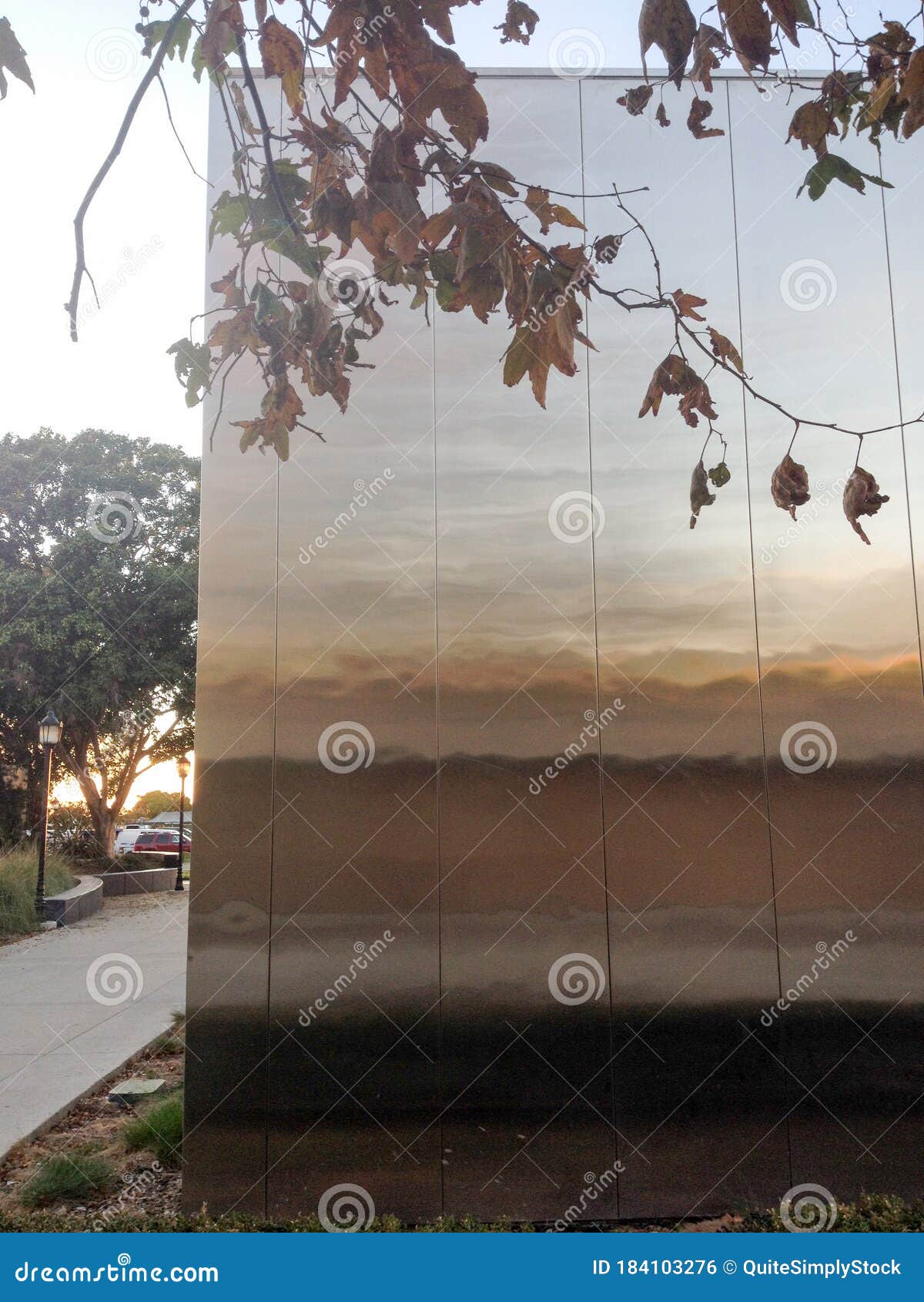 Modern Abstract Architecture Background Design with Tree Stock Photo ...