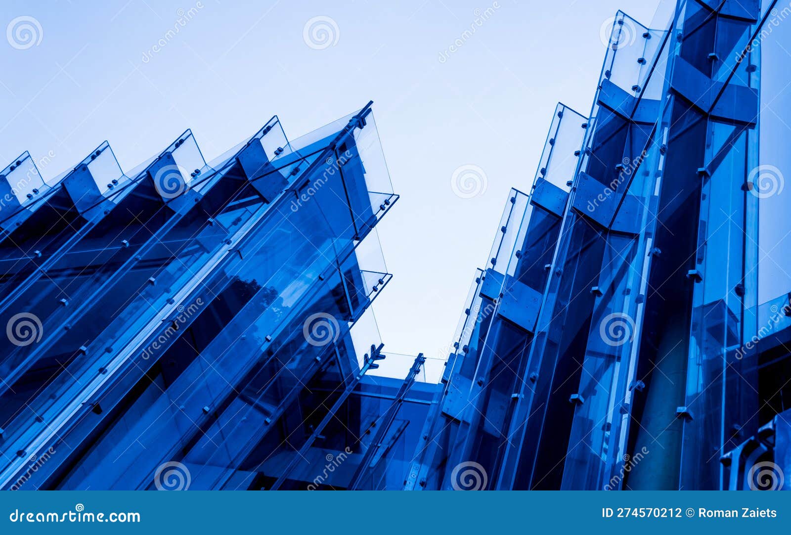 Modern Abstract Architecture And Details Background With Metal And