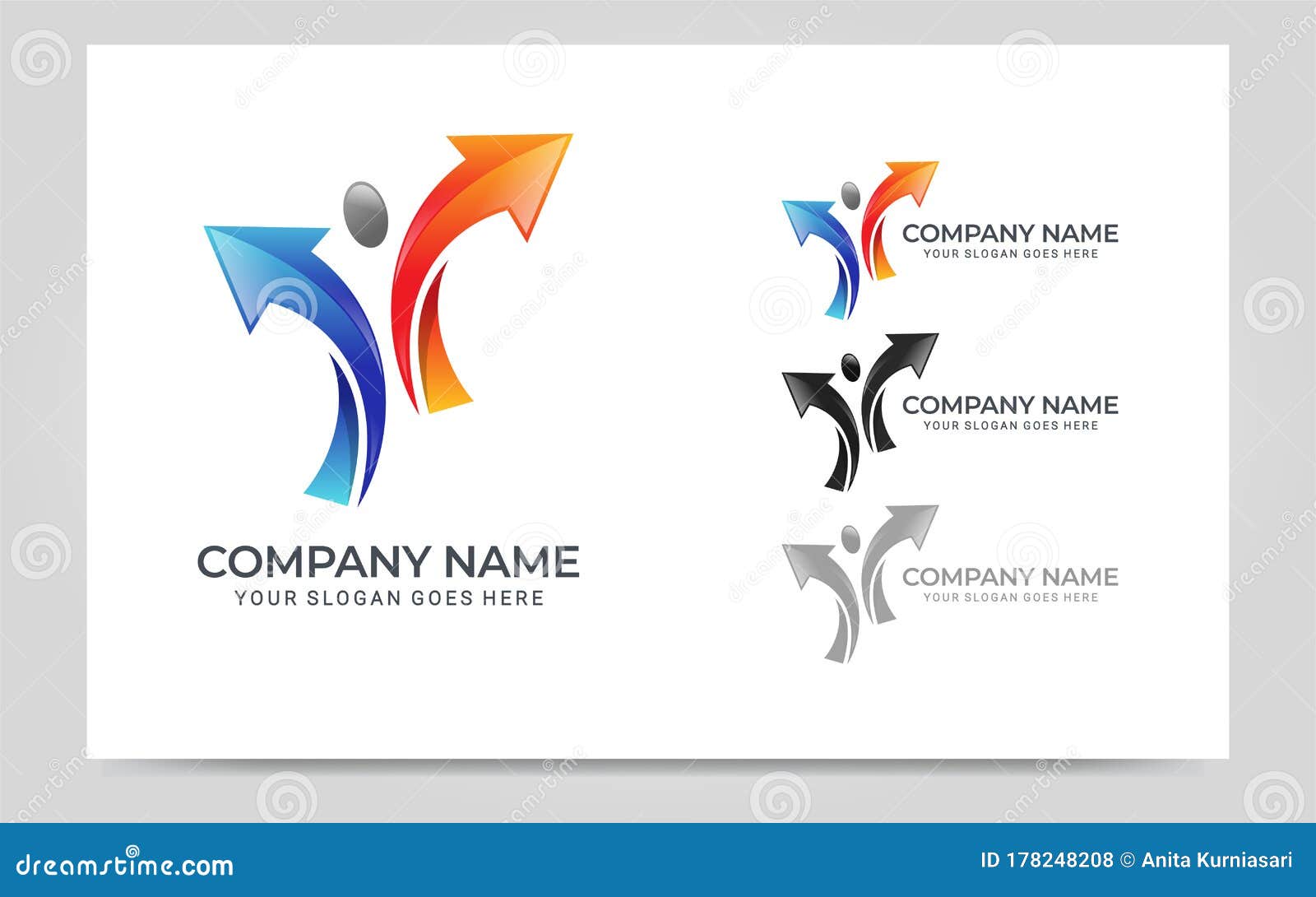 Modern Abstract Arrow Logo Symbol Design. Vector Graphic Illustration ...