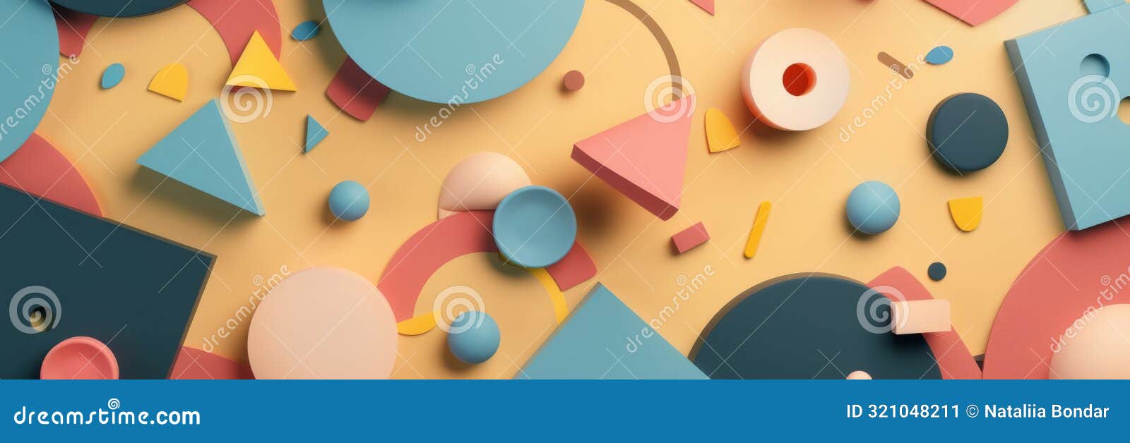 Modern Abstract Art with Geometric Shapes. Modern Decor, Background ...