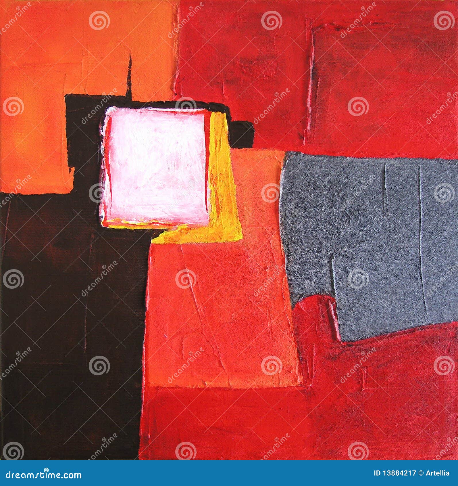 Modern Abstract Art - Painting - Background Stock Illustration ...